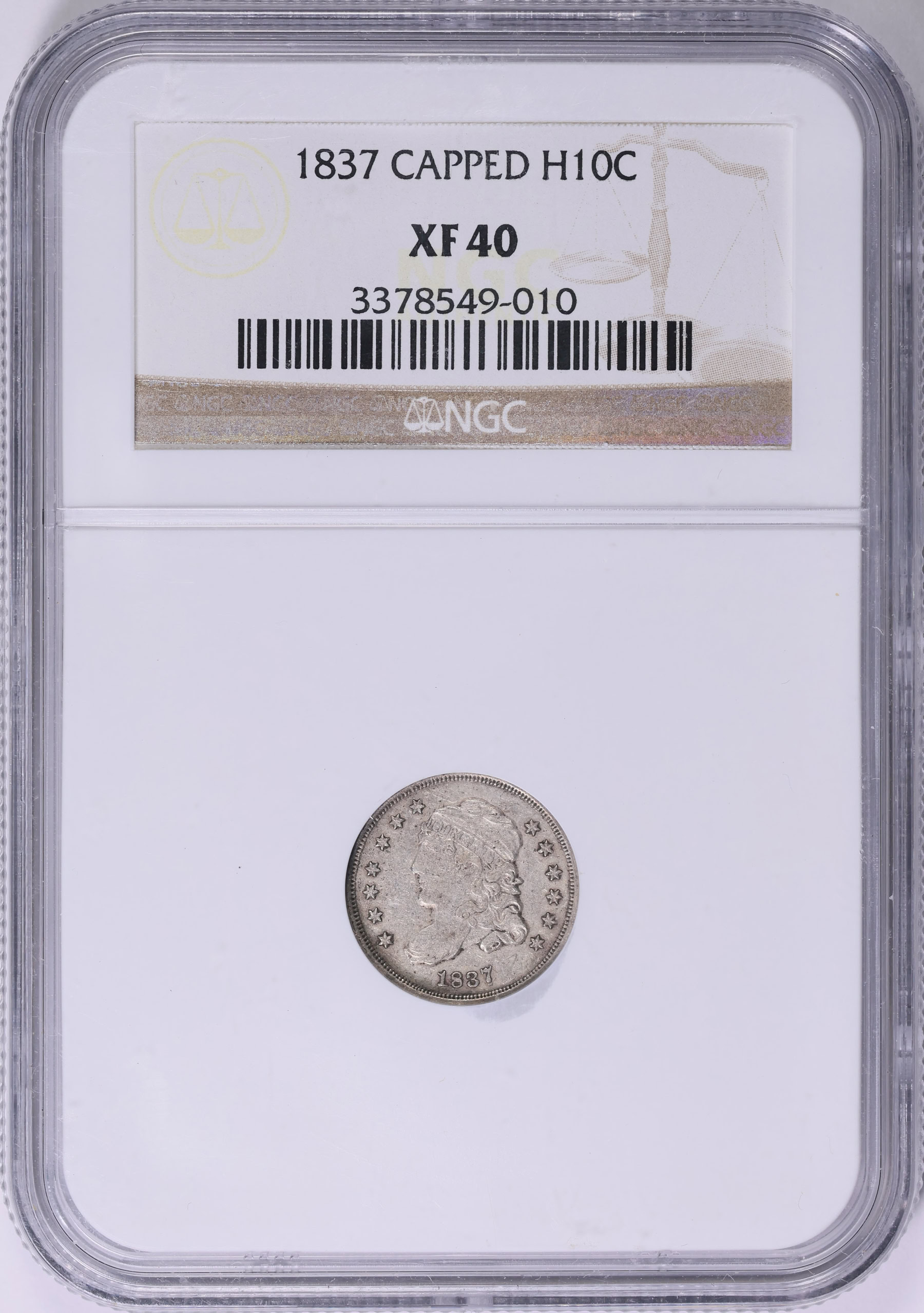 1837 Capped Bust Half Dime NGC XF-40 (Item 1857341) | GreatCollections ...
