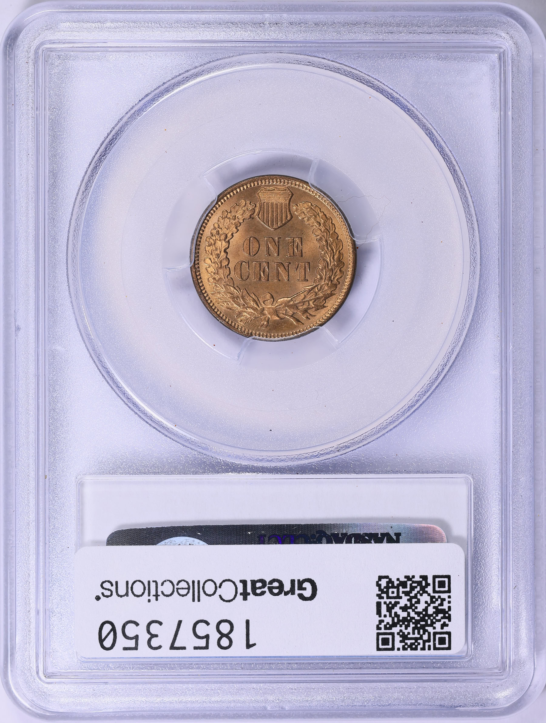 1875 Indian Cent PCGS MS-65 RD (Item 1857350) | GreatCollections Coin Auctions