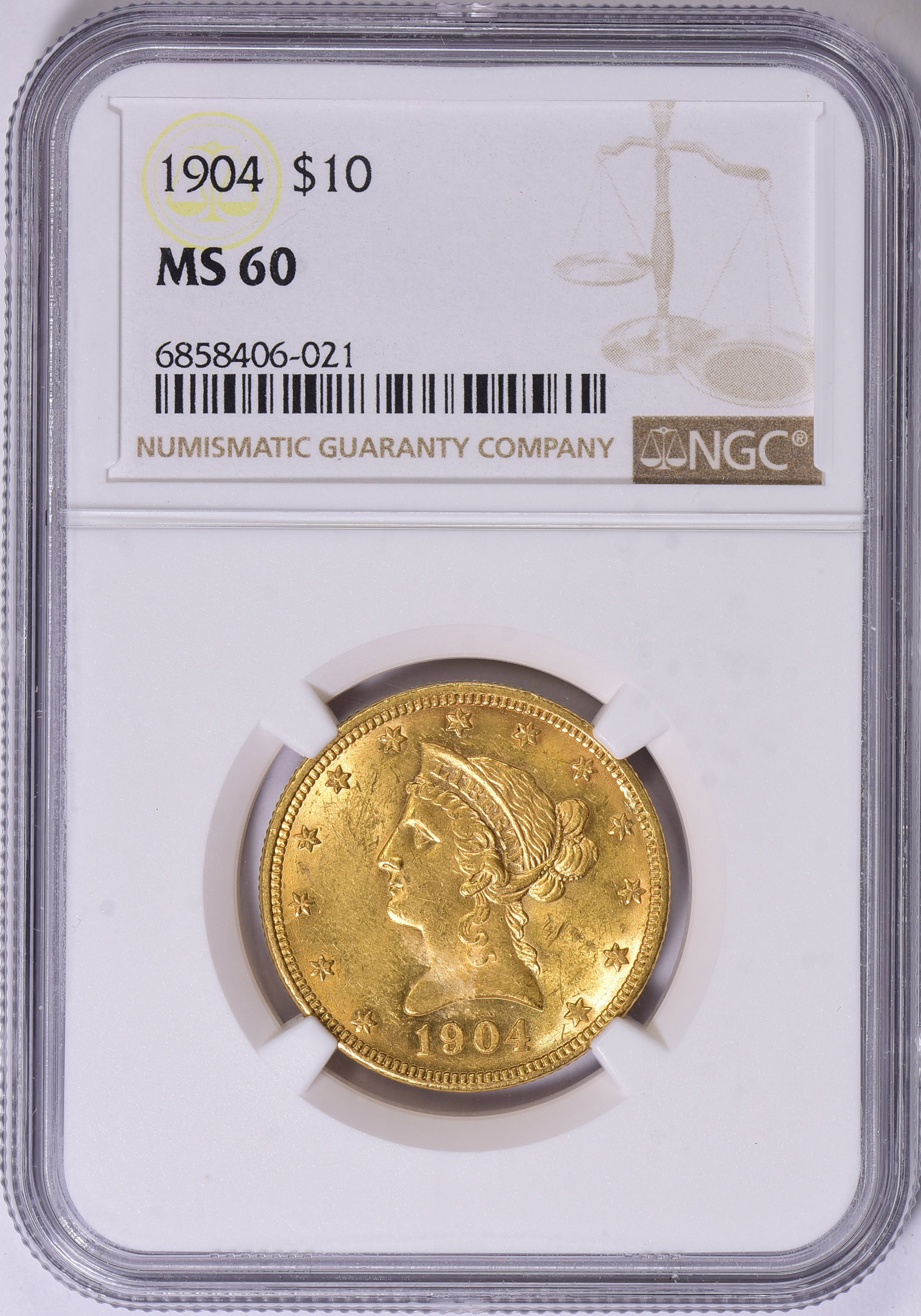 1904 Liberty Gold Eagle NGC MS-60 (Item 1857428) | GreatCollections Coin Auctions