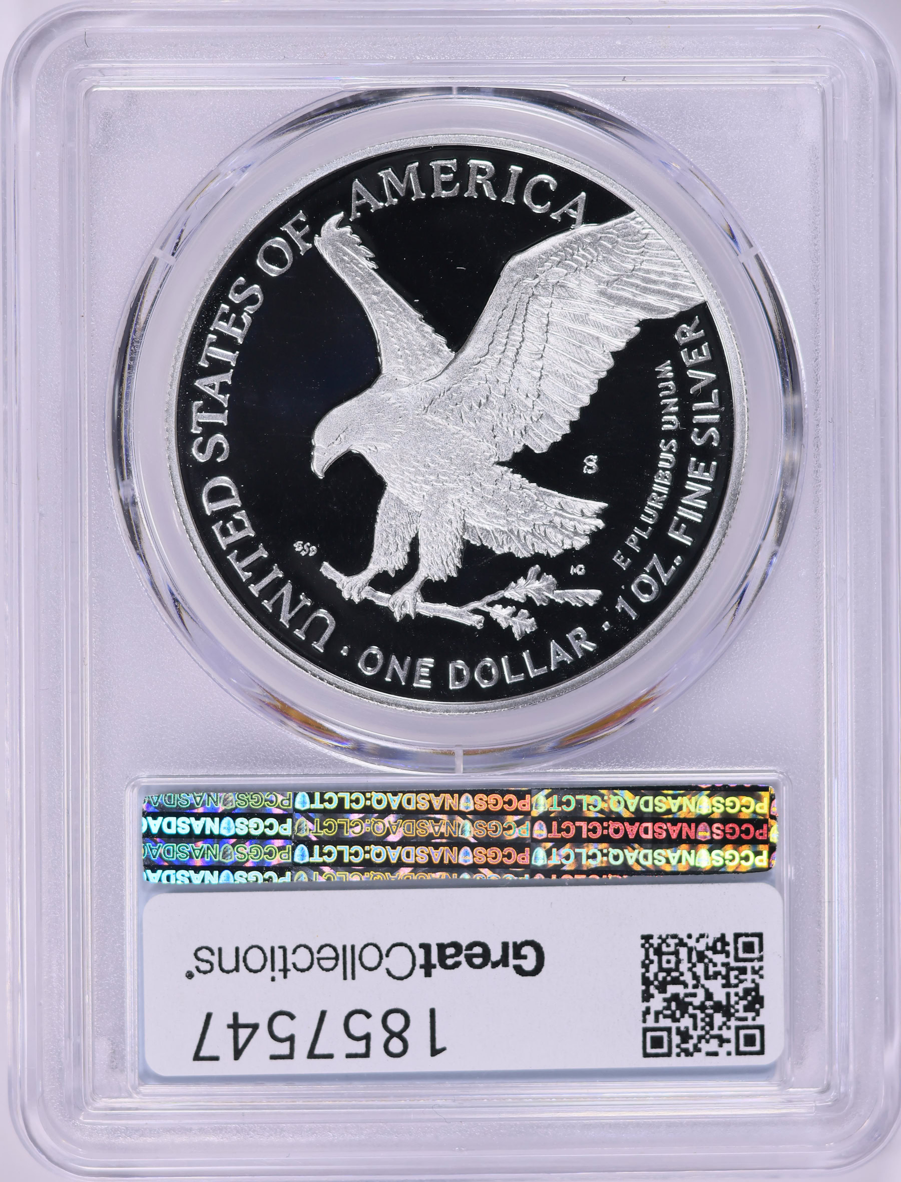 2021-S $1 Silver Eagle Type 2 First Strike PCGS Proof-70 DCAM (Item 1857547) | GreatCollections ...