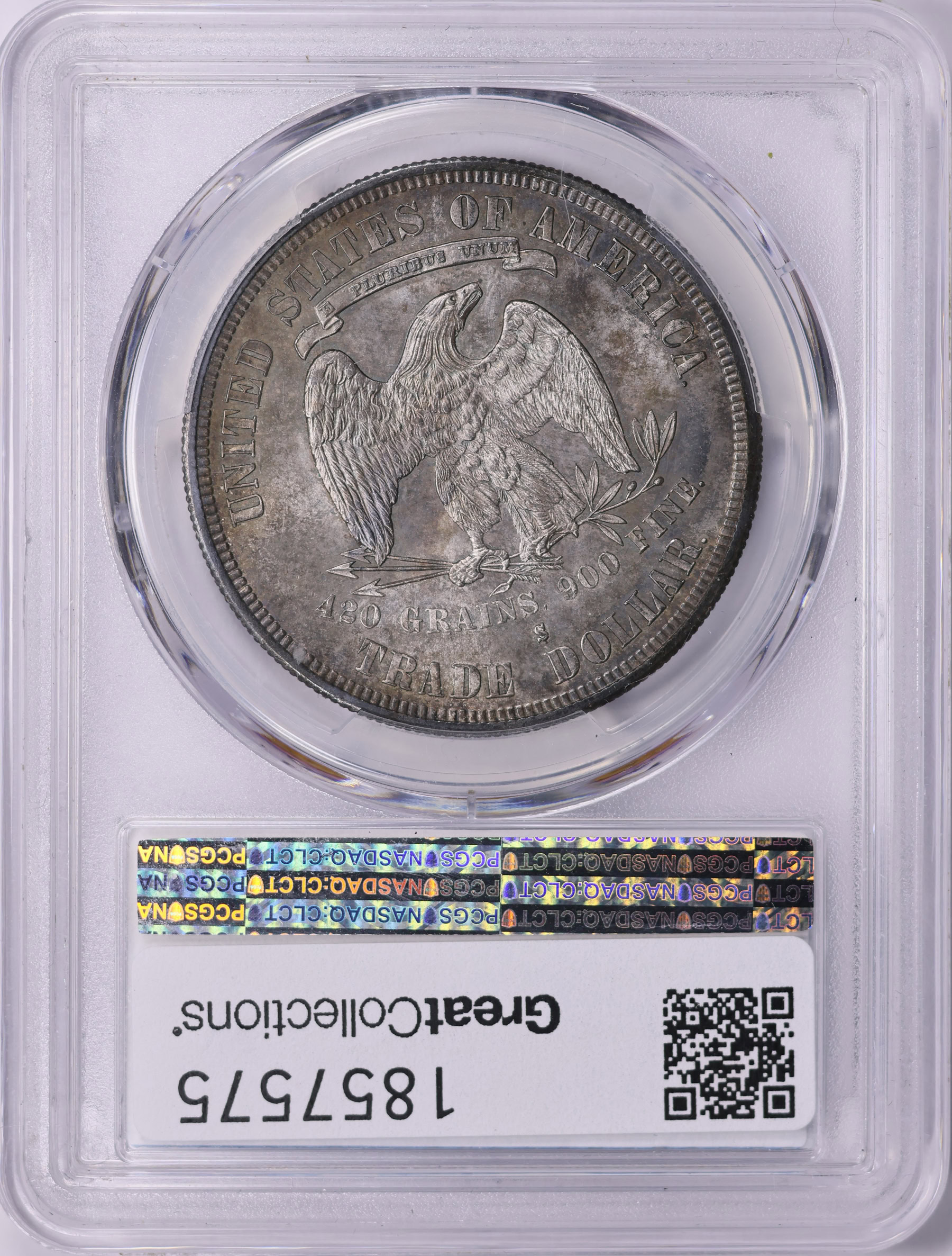 1878-S Trade Silver Dollar PCGS MS-62 (CAC Green) (Item 1857575) | GreatCollections Coin Auctions