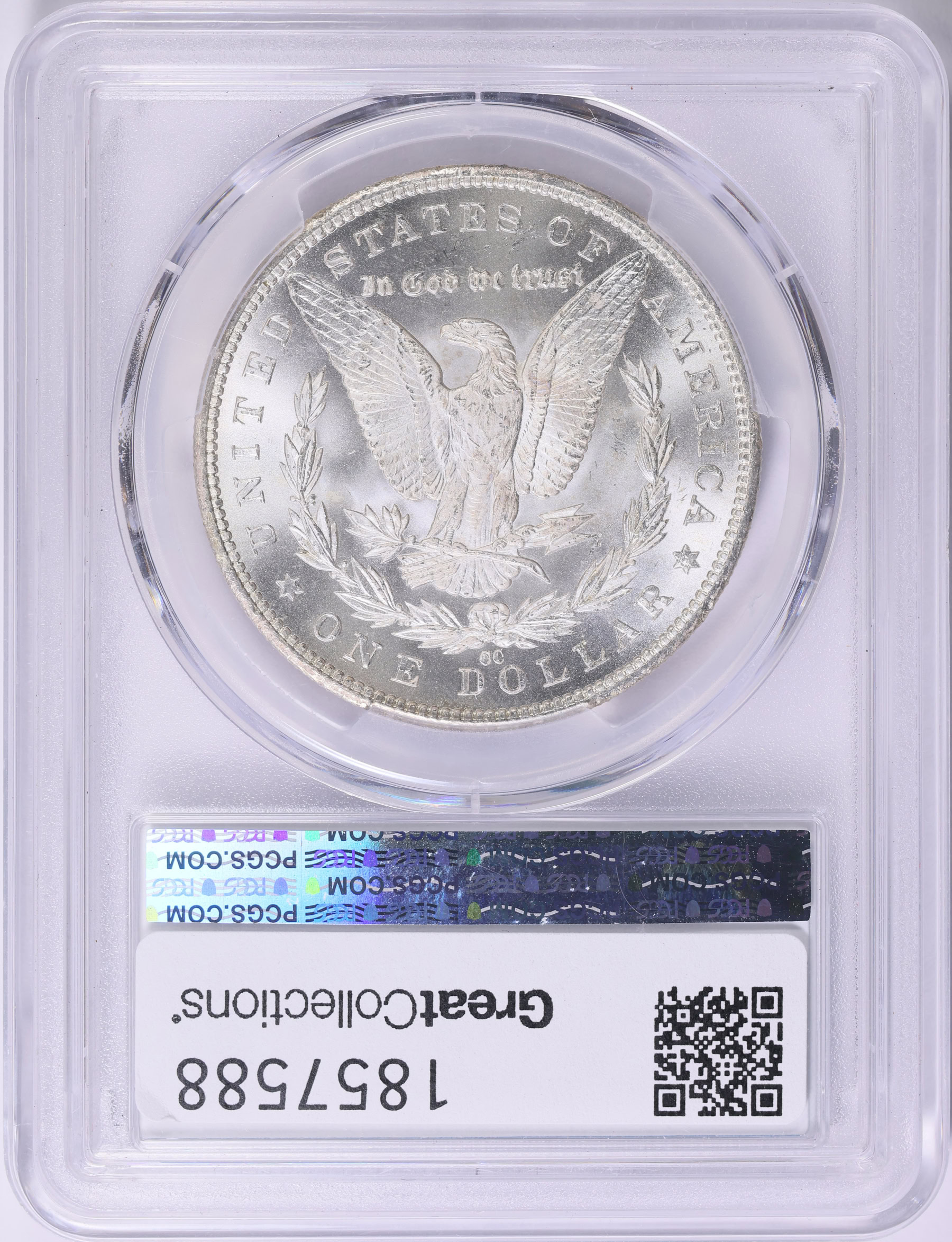 1883-CC Morgan Silver Dollar PCGS MS-67 (CAC Green) (Item 1857588) | GreatCollections Coin Auctions