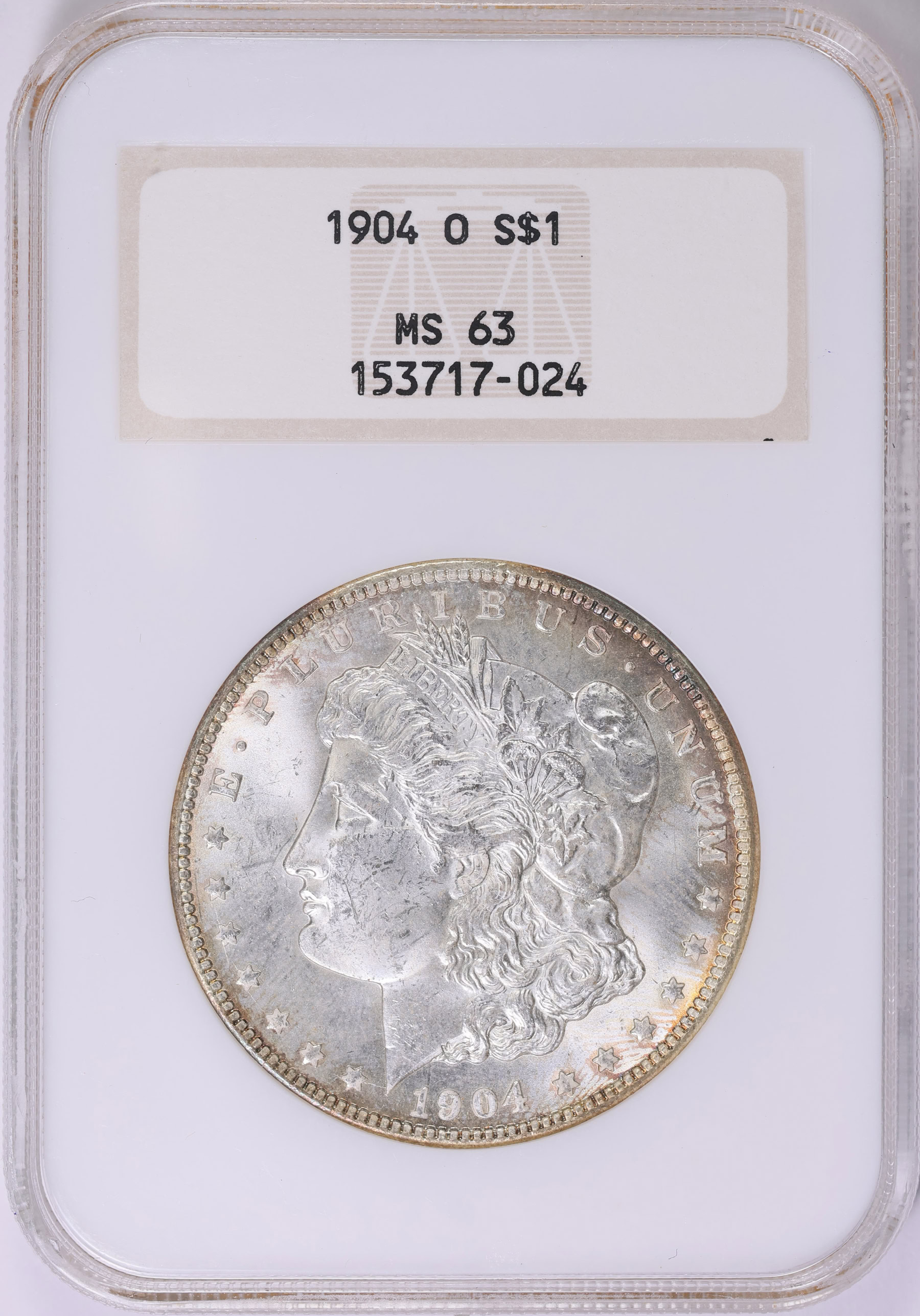 1904-O Morgan Silver Dollar NGC MS-63 OH (Toned) (Item 1857651) | GreatCollections Coin Auctions