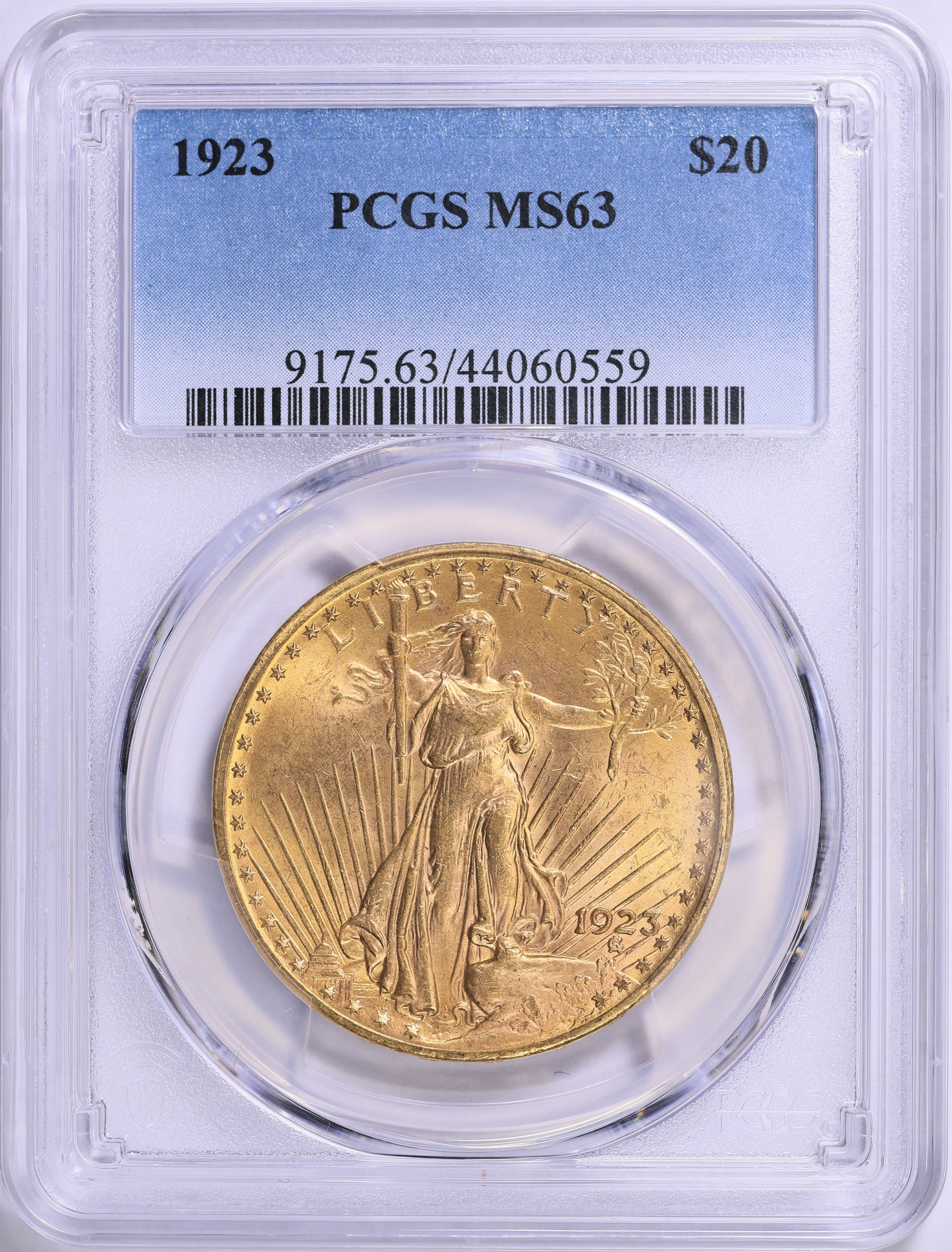 1923 Saint-Gaudens Gold Double Eagle PCGS MS-63 (Item 1857819) | GreatCollections Coin Auctions