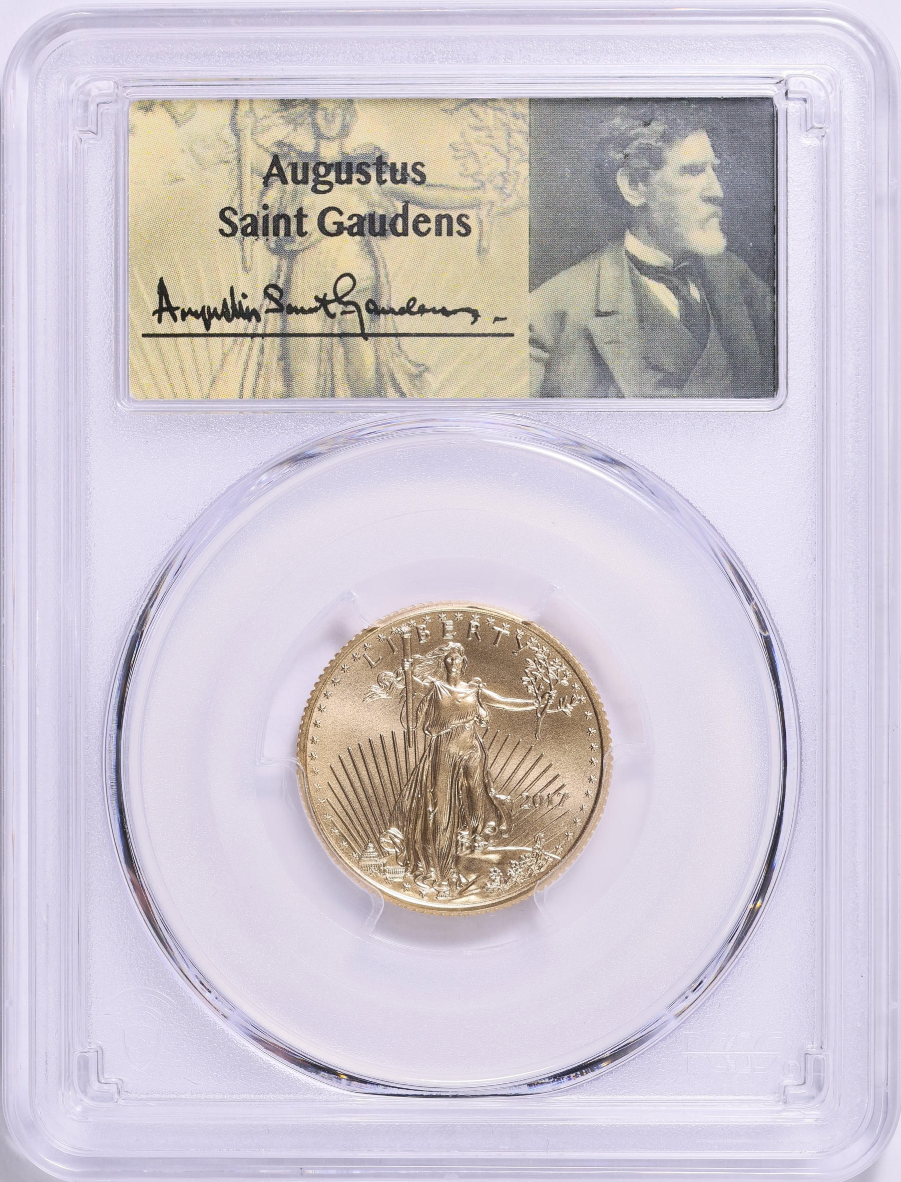 2017 $10 Quarter-Ounce Gold American Eagle First Strike PCGS MS-70 ...