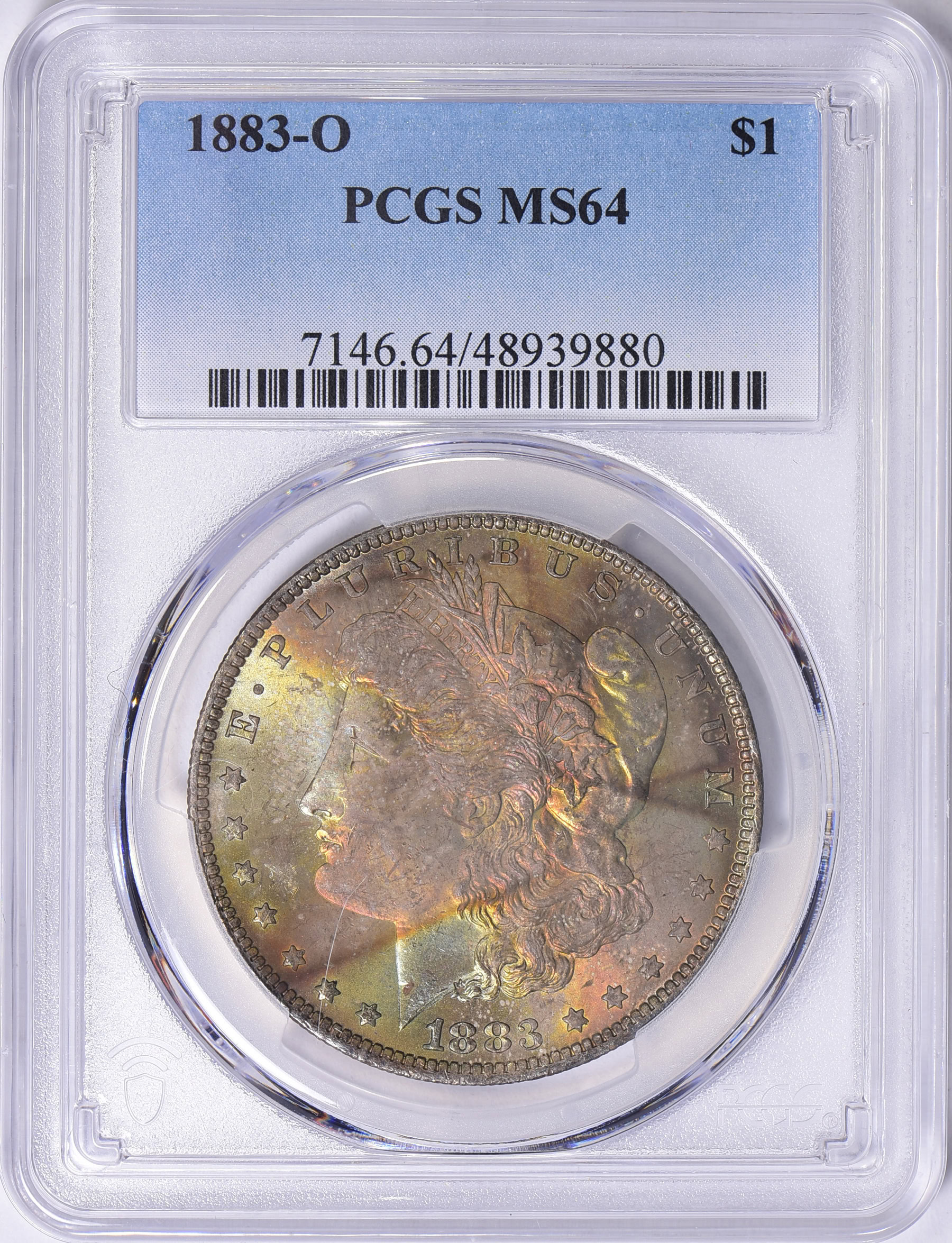 1883-O Morgan Silver Dollar PCGS MS-64 (Toned) (Item 1857968) | GreatCollections Coin Auctions