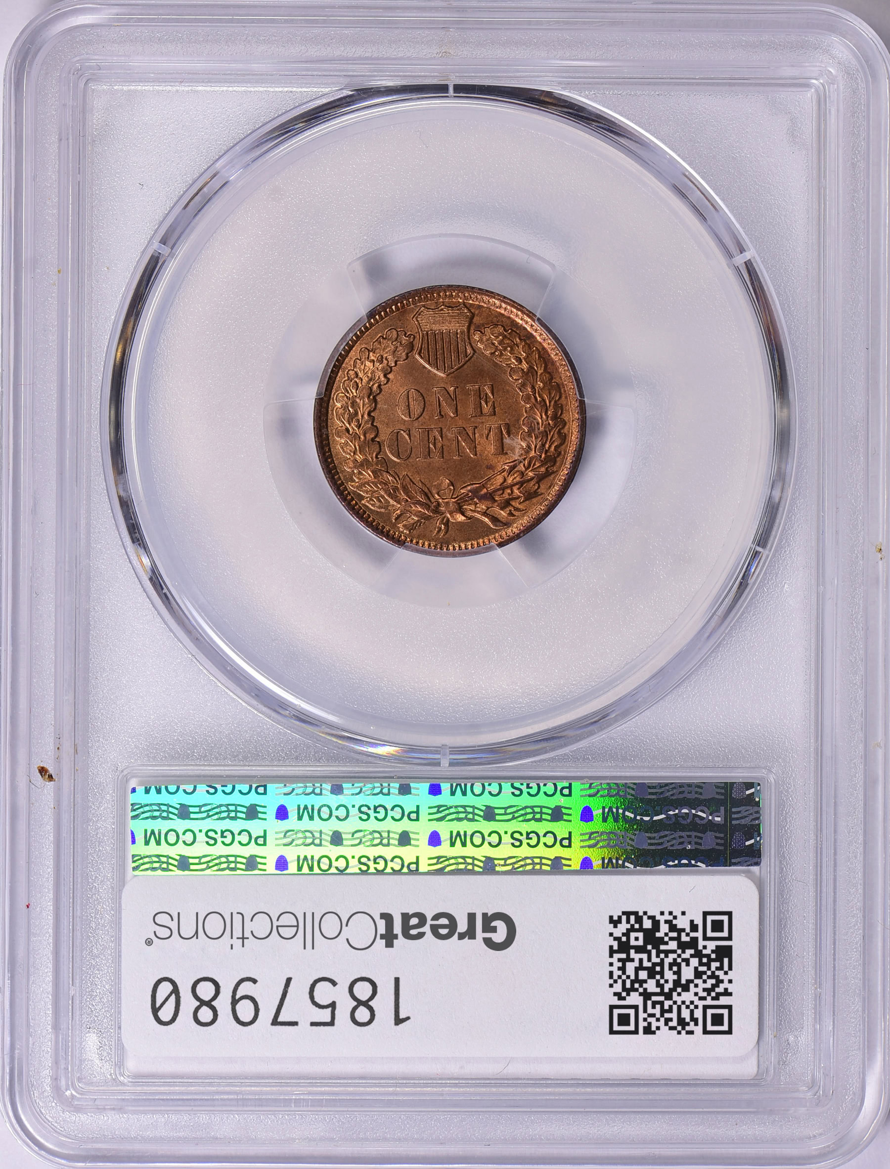 1882 Indian Cent PCGS MS-65 RB (Item 1857980) | GreatCollections Coin Auctions
