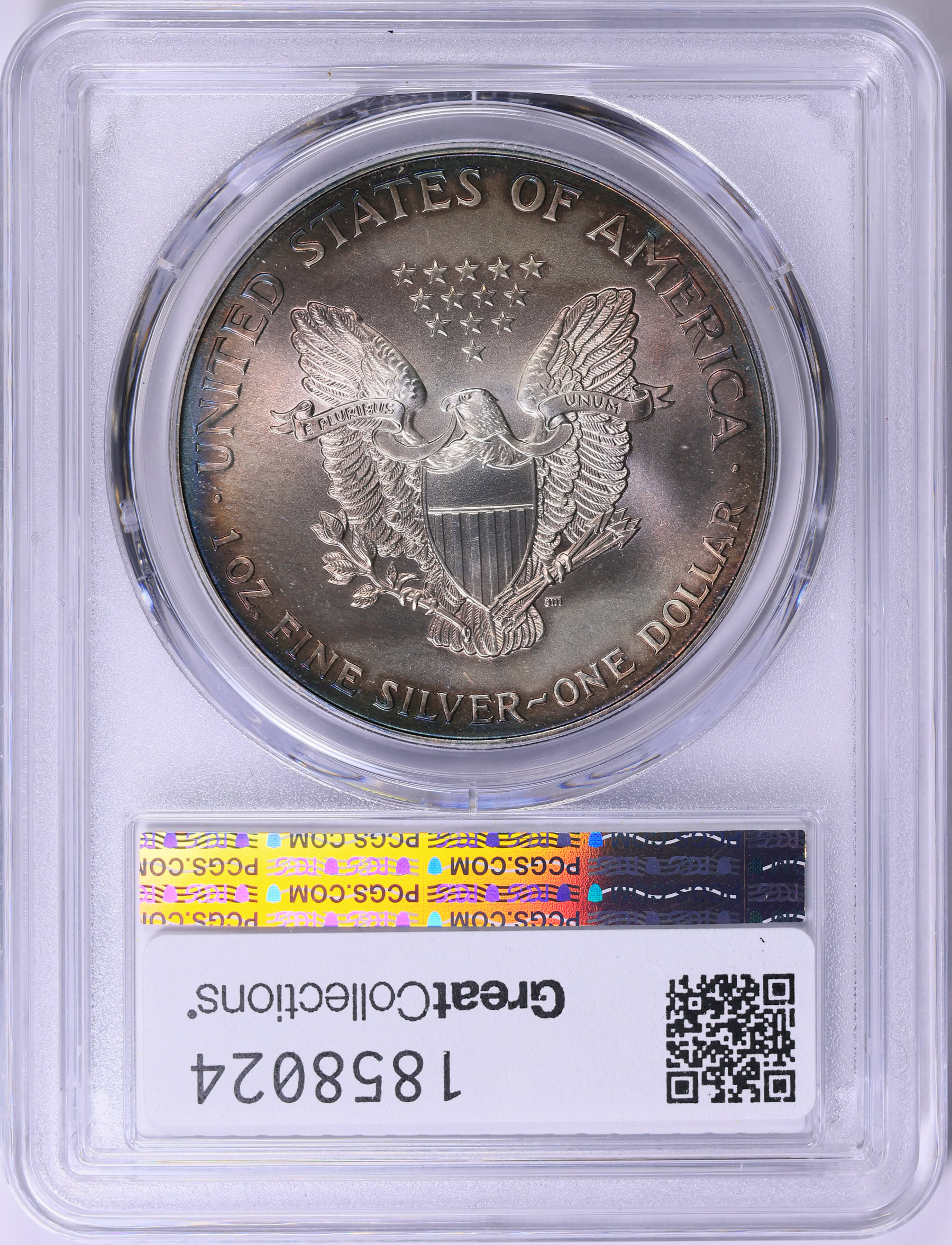 1995 $1 Silver Eagle PCGS MS-67 (Toned) (Item 1858024 ...