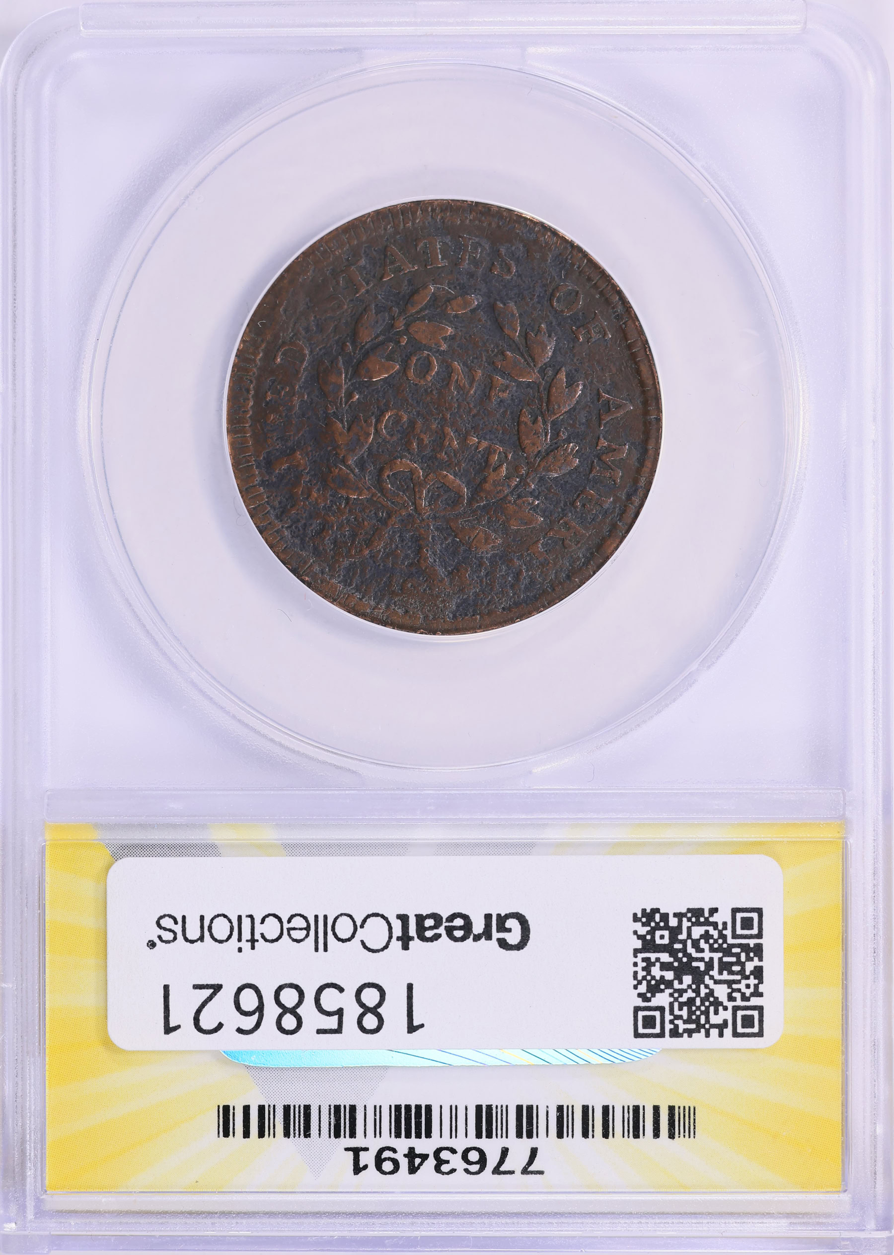 1797 Draped Bust Cent Sheldon 135 ANACS VG-08 Details (Item 1858621 ...