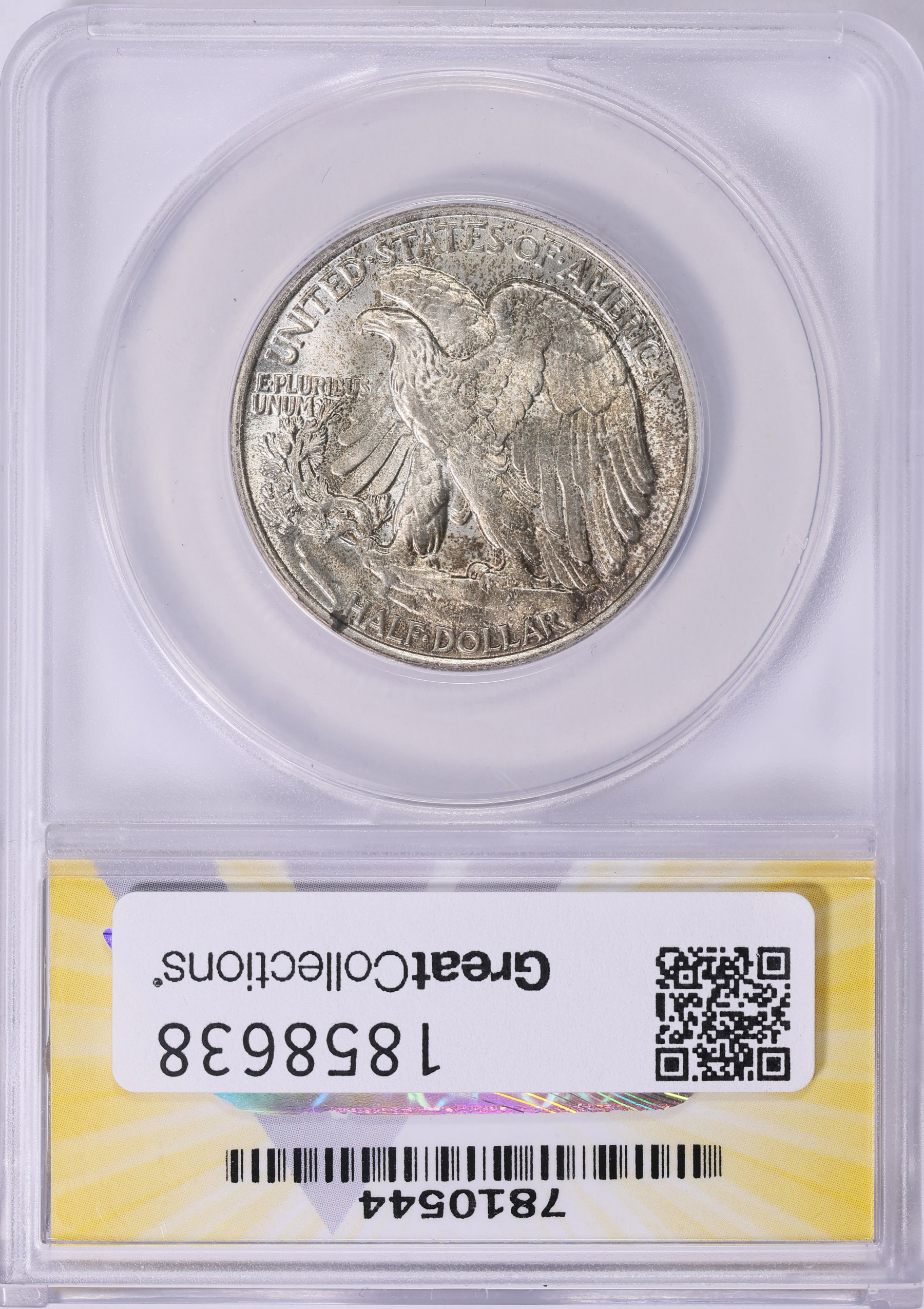 1947 Walking Liberty Half Dollar ANACS MS-66 (Item 1858638) | GreatCollections Coin Auctions