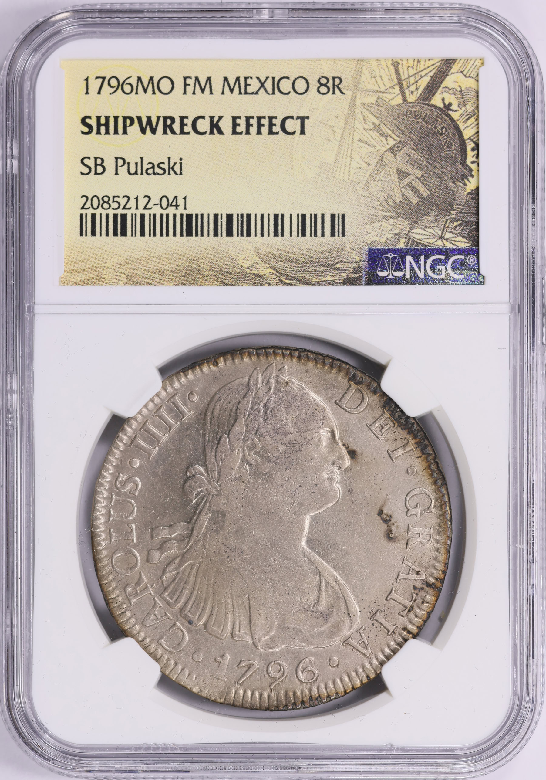 Mexico 1796-Mo FM Silver 8 Reales KM-109 in Presentation Case NGC ...