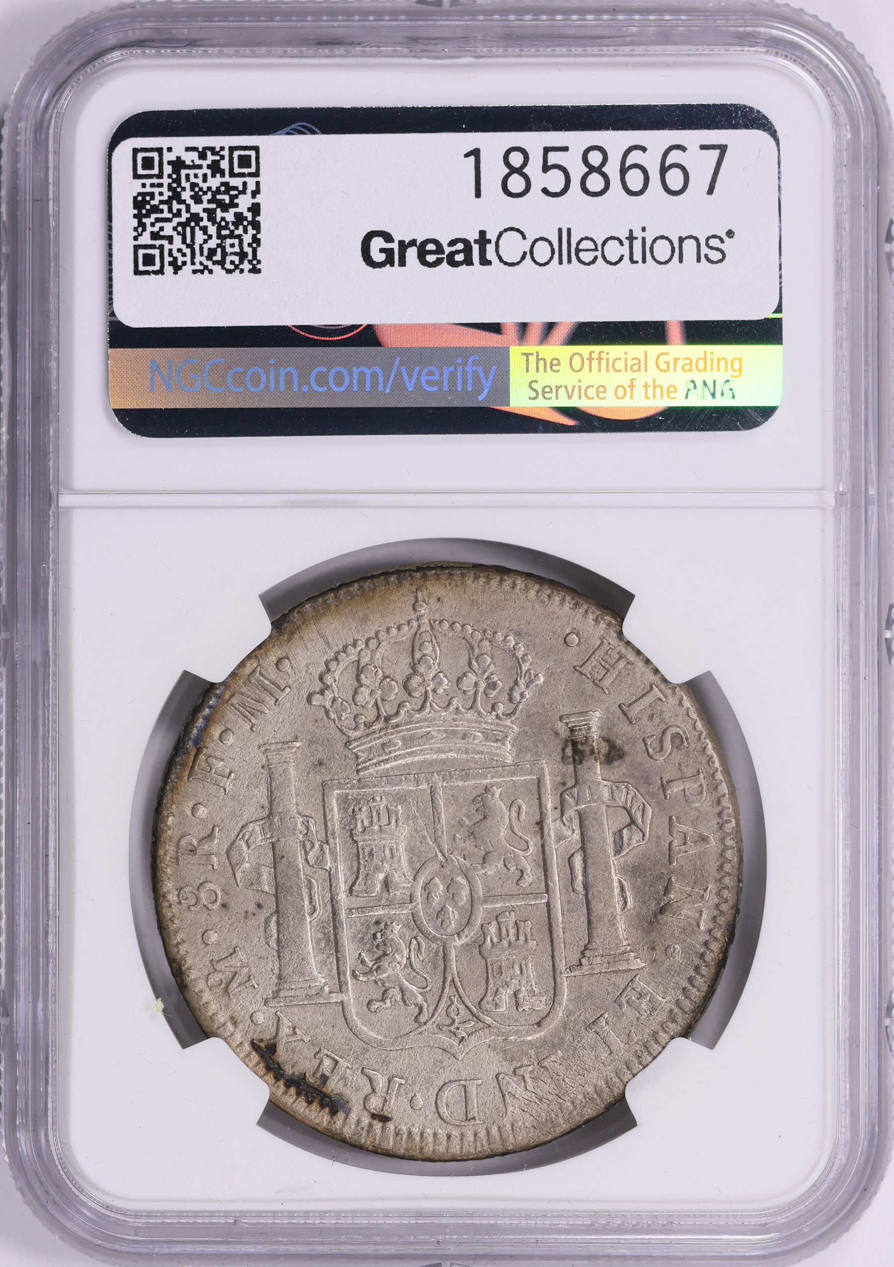 Mexico 1796-Mo FM Silver 8 Reales KM-109 in Presentation Case NGC ...