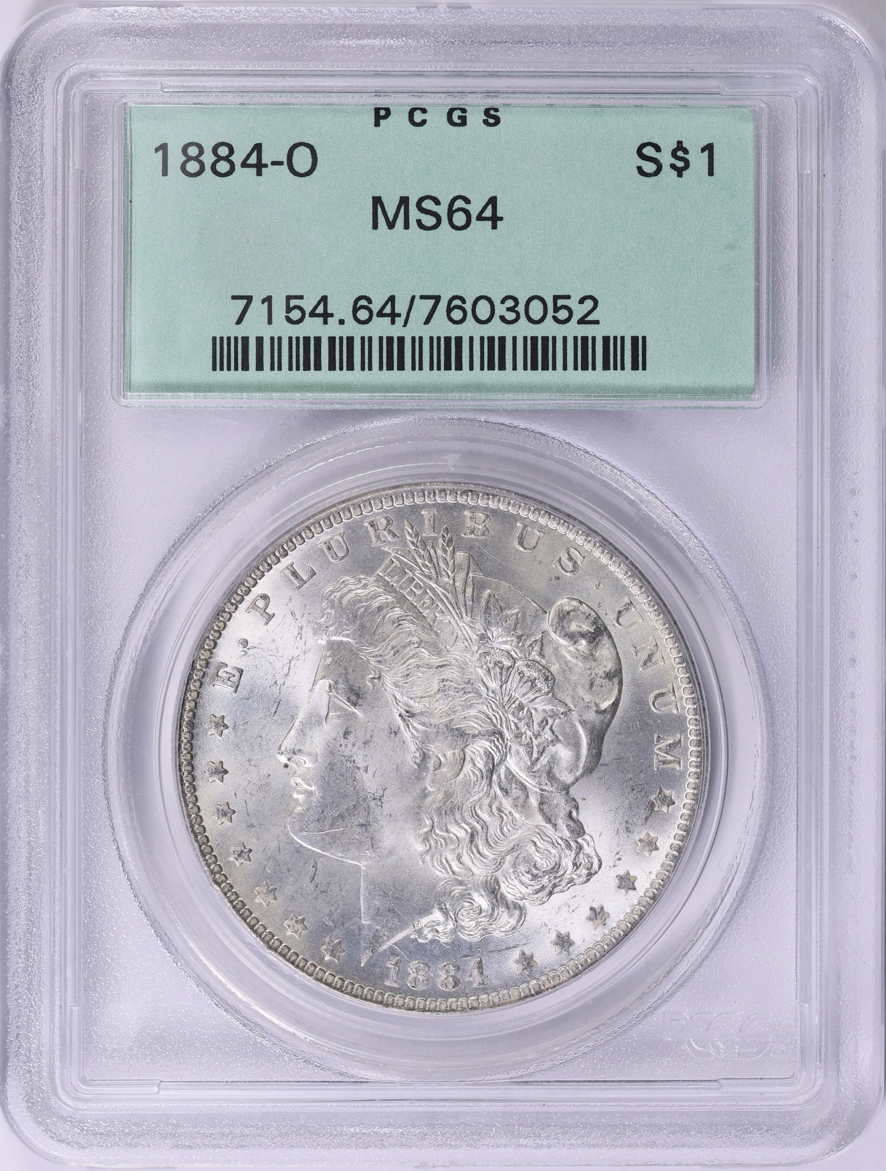 1884-O Morgan Silver Dollar PCGS MS-64 OGH (Item 1858738) | GreatCollections Coin Auctions