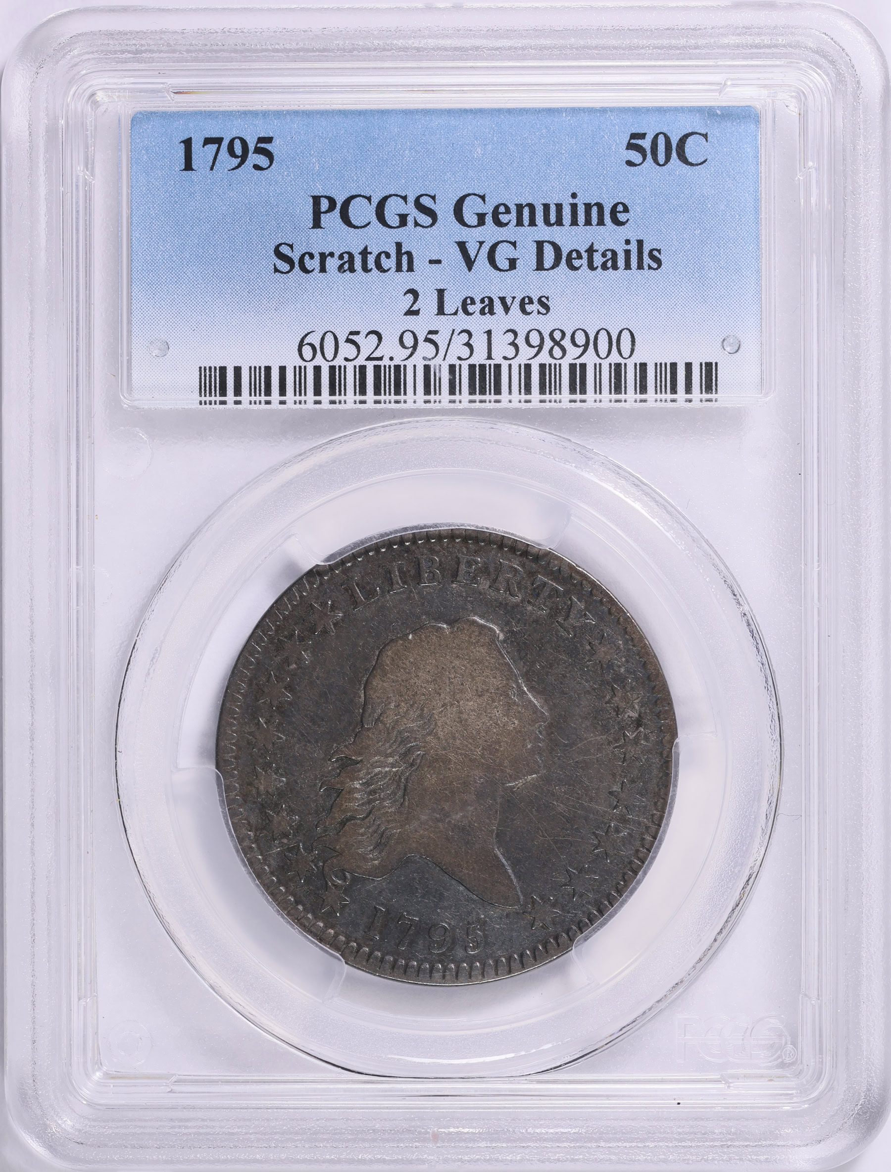 1795 Flowing Hair Half Dollar PCGS Genuine VG Details (Item 1858818 ...