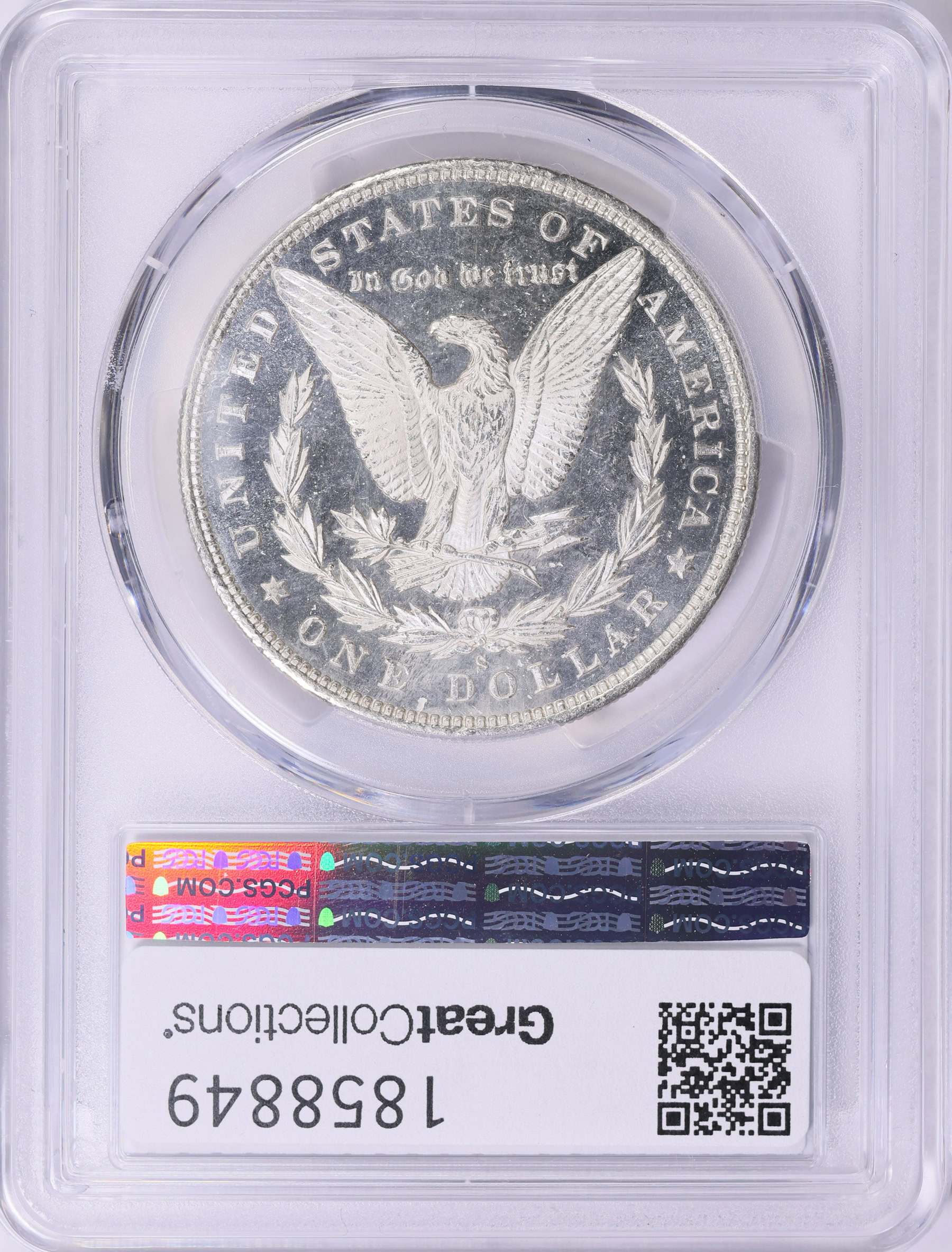 1880-S Morgan Silver Dollar PCGS MS-64+ DMPL (Item 1858849) | GreatCollections Coin Auctions