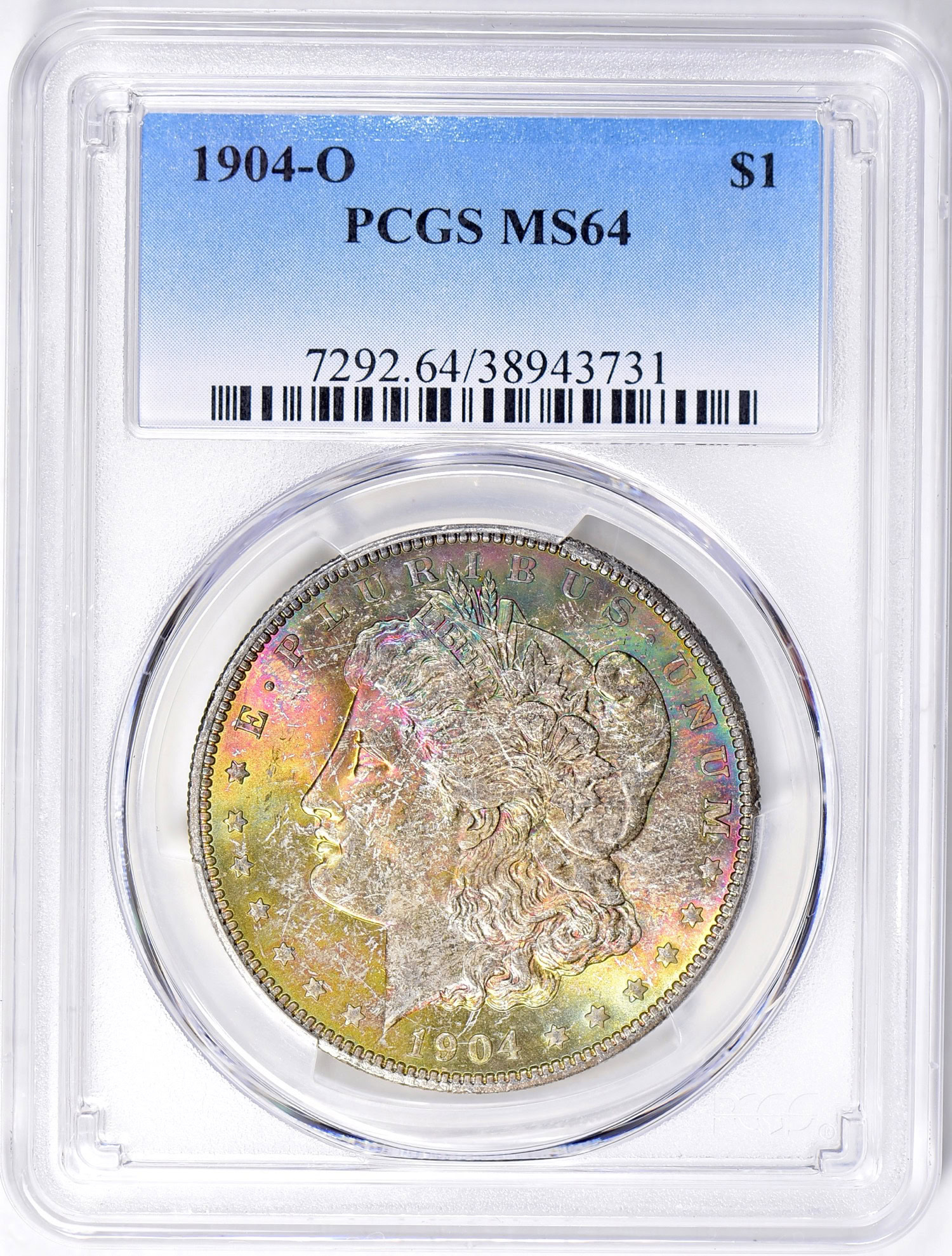 1904-O Morgan Silver Dollar PCGS MS-64 (Toned) (Item 1858957) | GreatCollections Coin Auctions