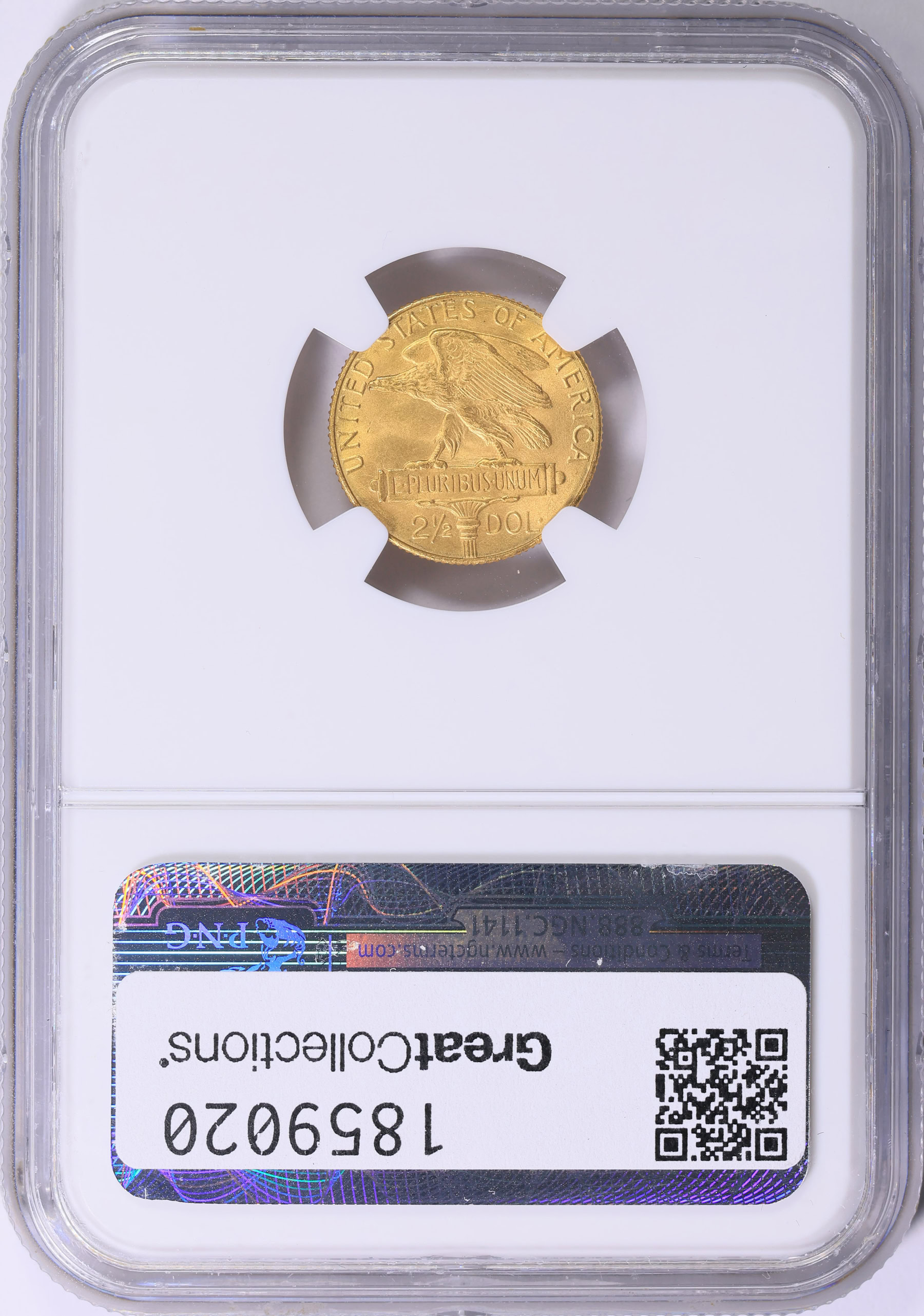 1915-S Panama-Pacific Exposition Quarter Eagle NGC MS-66 (CAC Green) (Item 1859020 ...