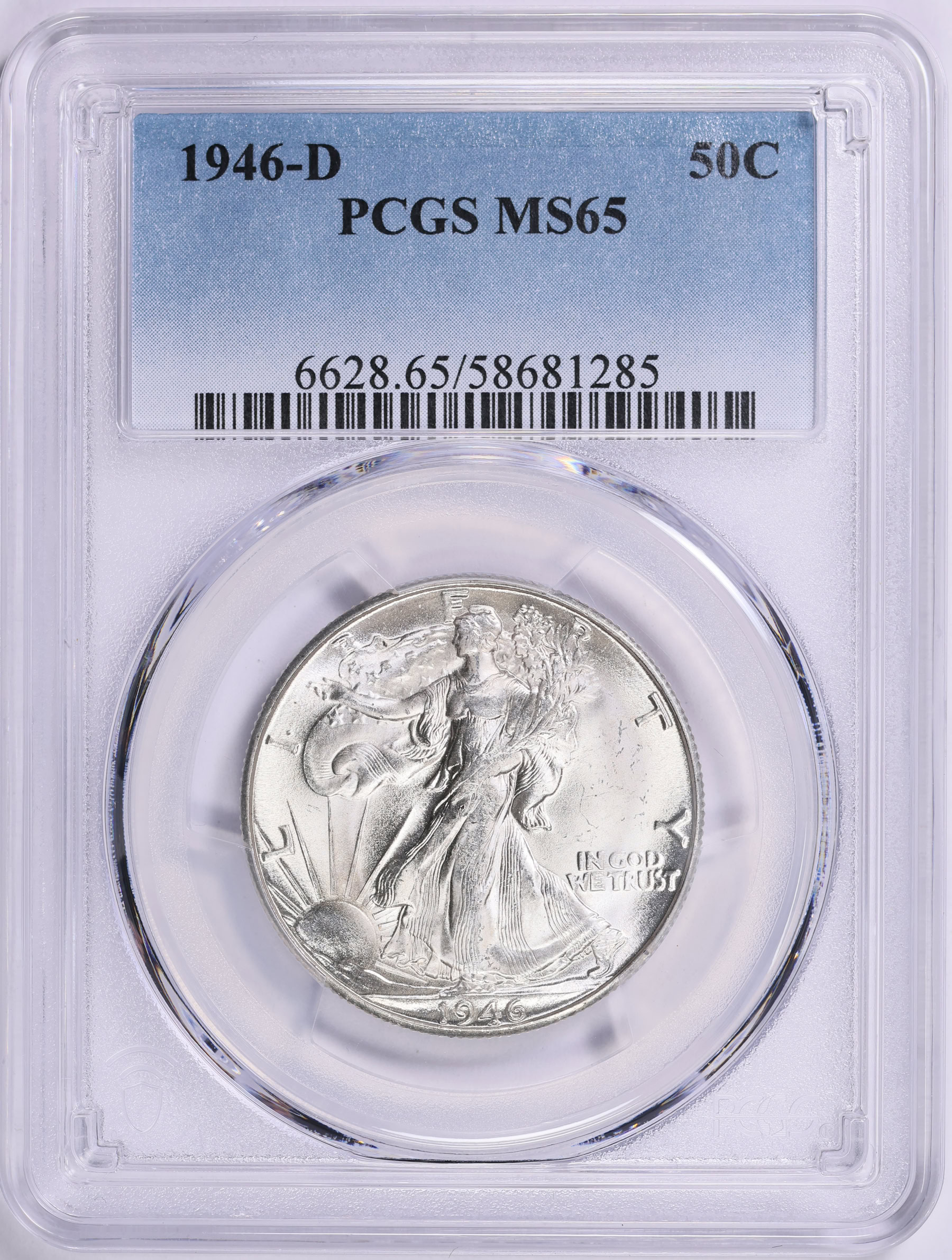 1946-D Walking Liberty Half Dollar PCGS MS-65 (Item 1859042) | GreatCollections Coin Auctions
