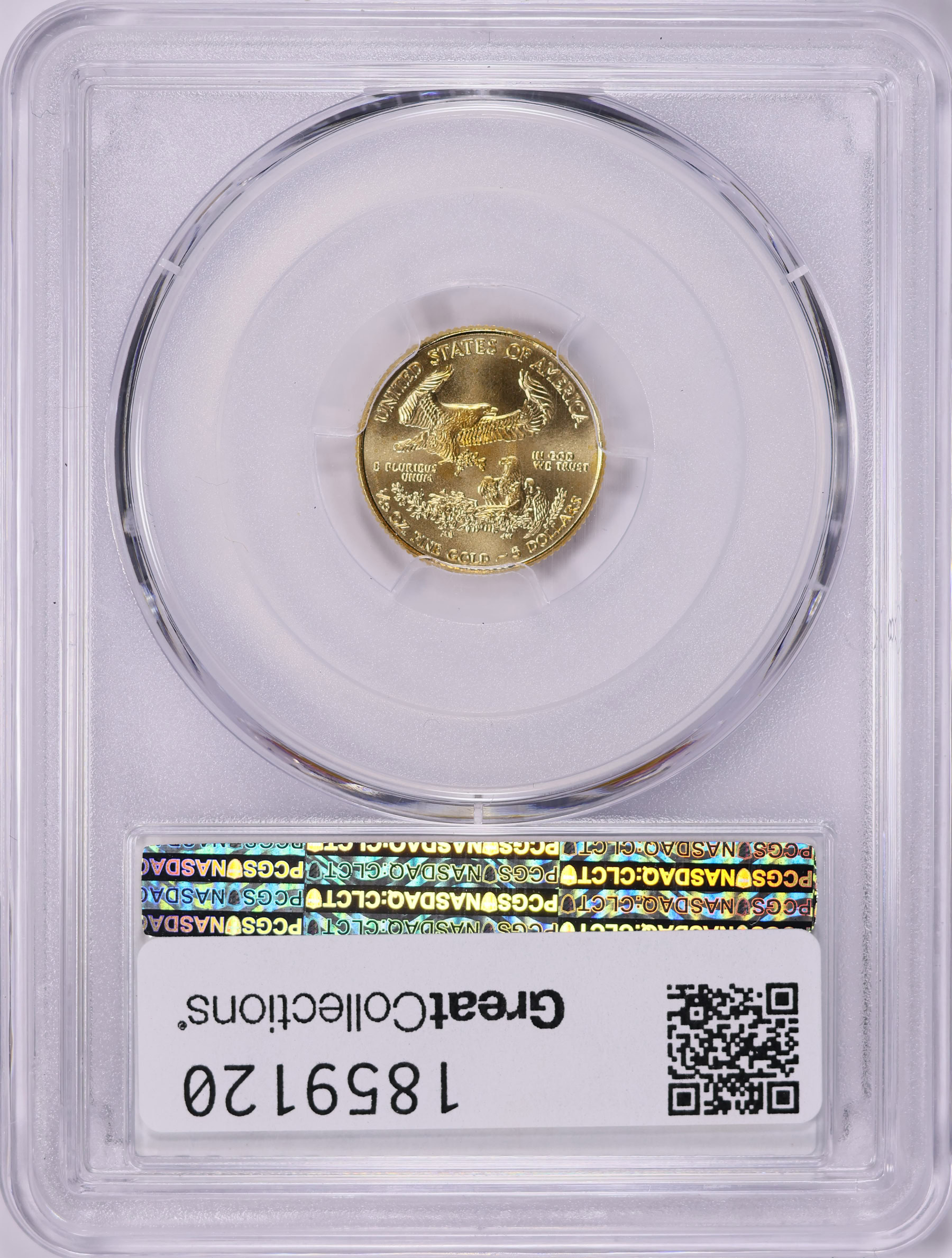 2015 $5 Tenth-Ounce Gold American Eagle Wide Reeds PCGS MS-70 (Item ...