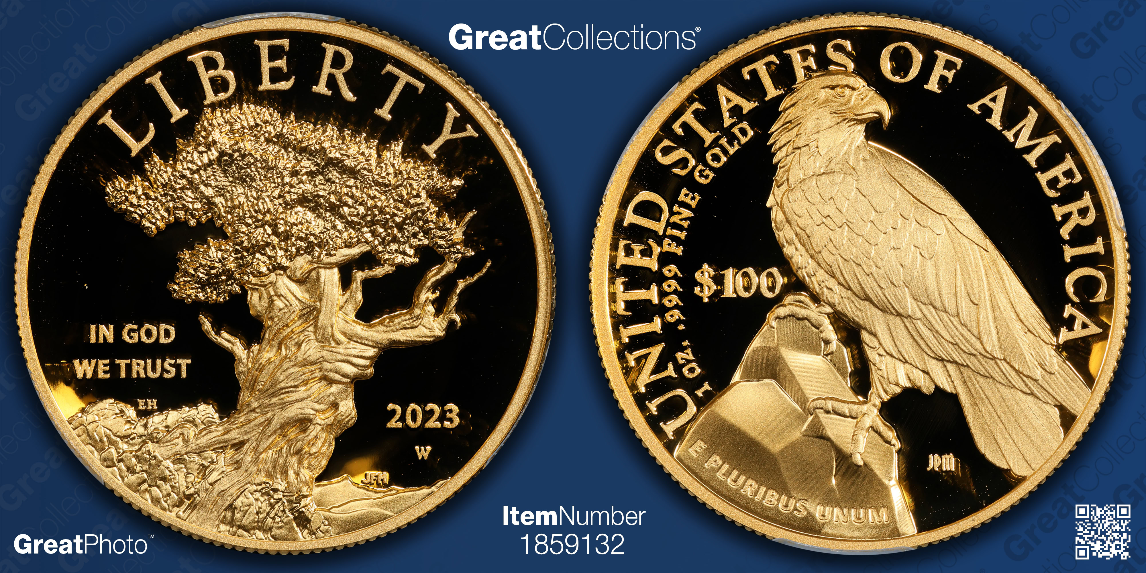 2023-W Gold $100 American Liberty High Relief PCGS Proof-70 DCAM | PCGS ...