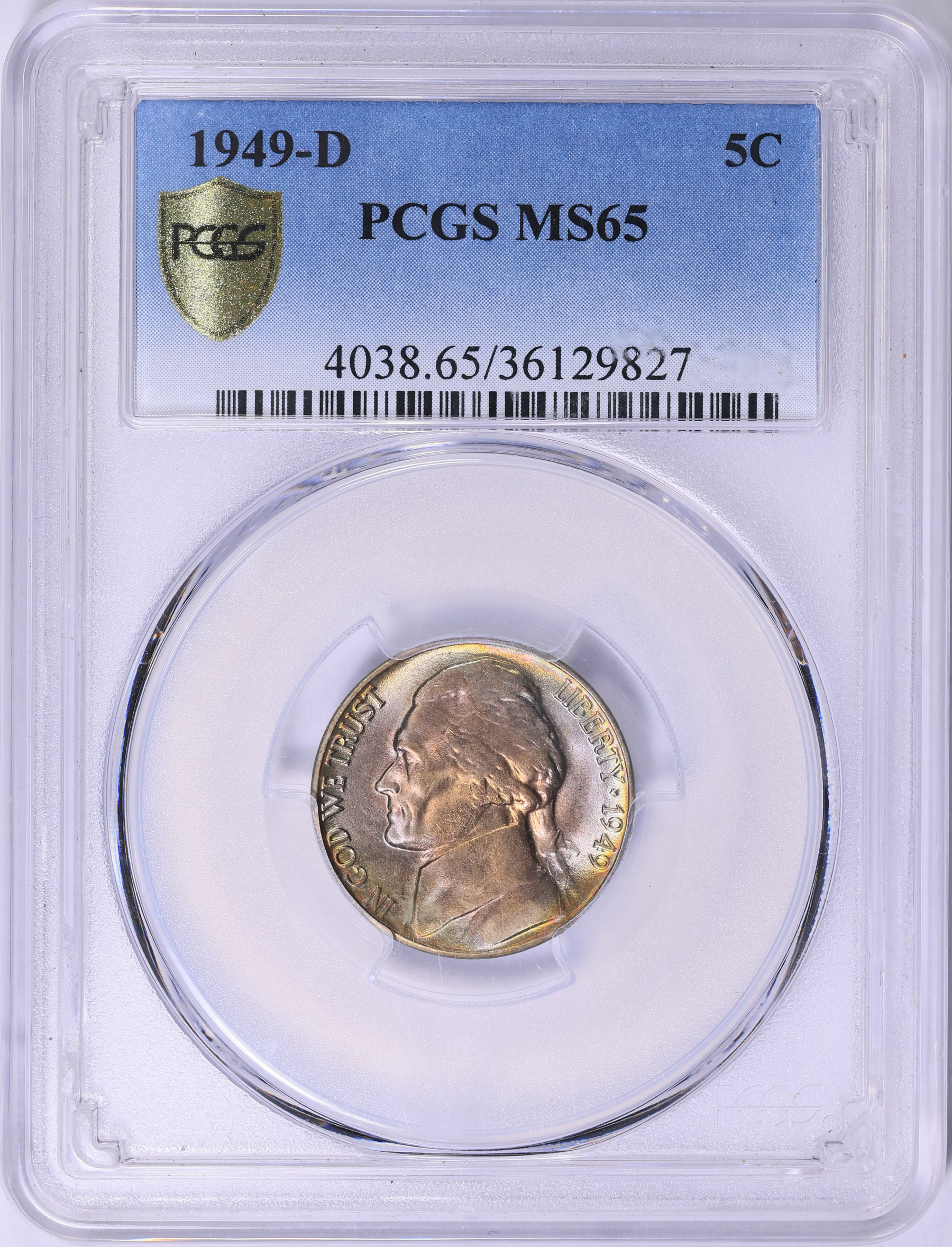 1949-D Jefferson Nickel PCGS MS-65 (Toned) (Item 1859280 ...
