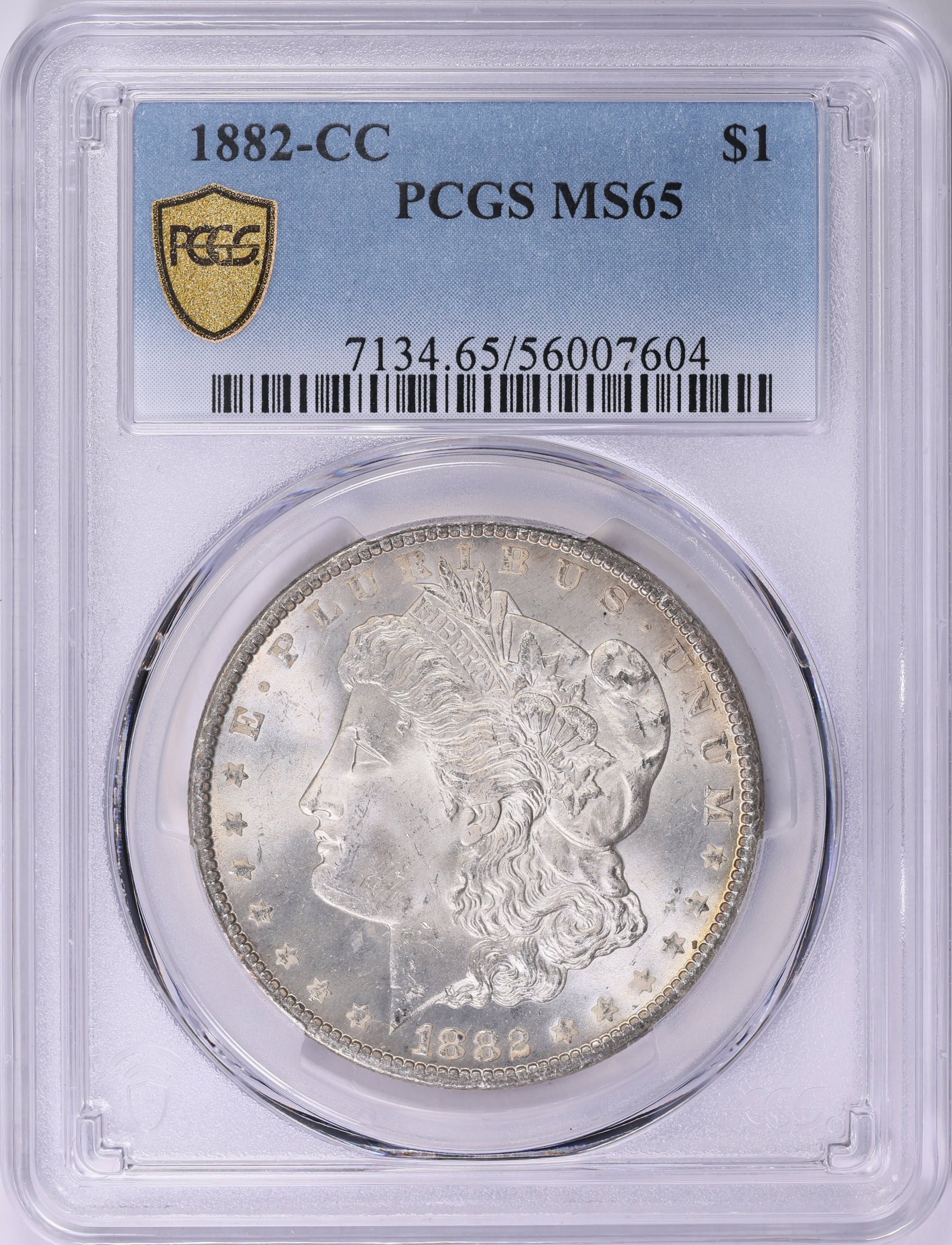 1882-CC Morgan Silver Dollar PCGS MS-65 (Item 1859311) | GreatCollections Coin Auctions