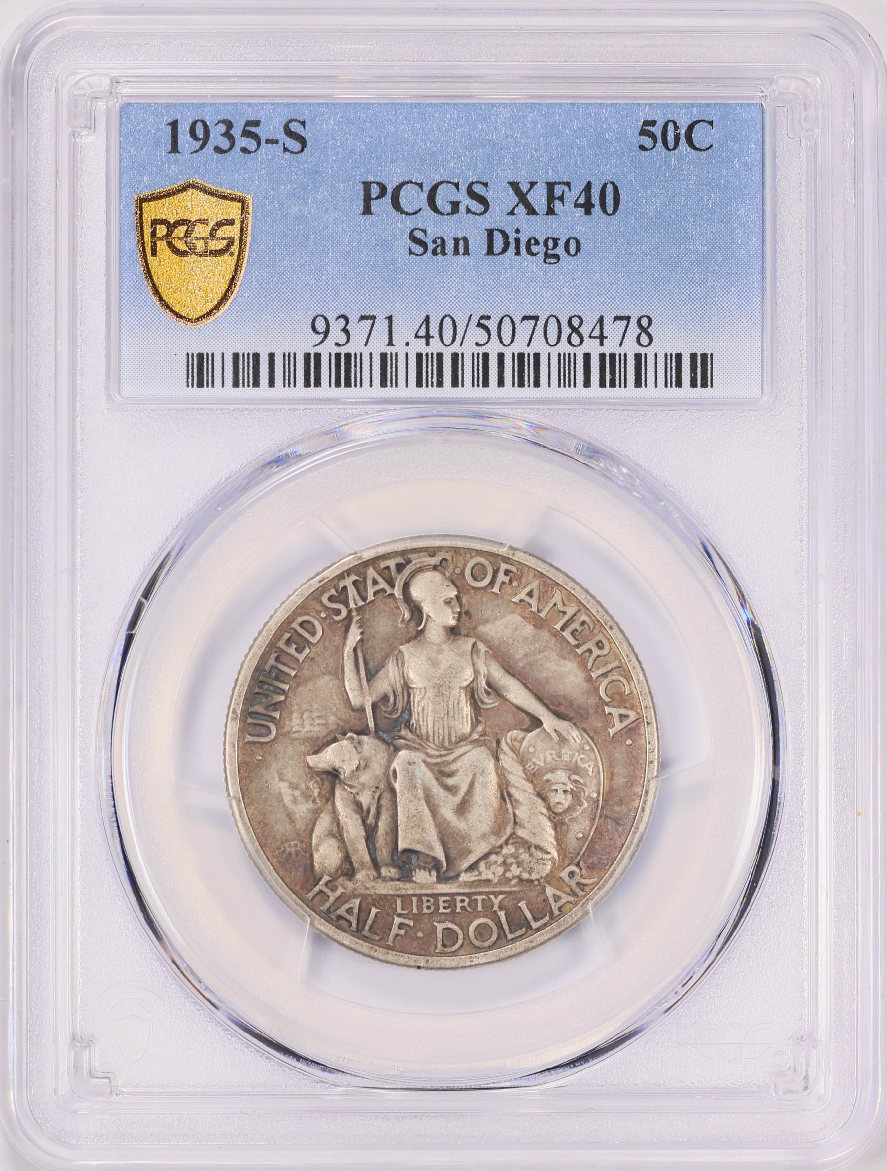 1935-S San Diego, California Pacific International Exposition Half ...