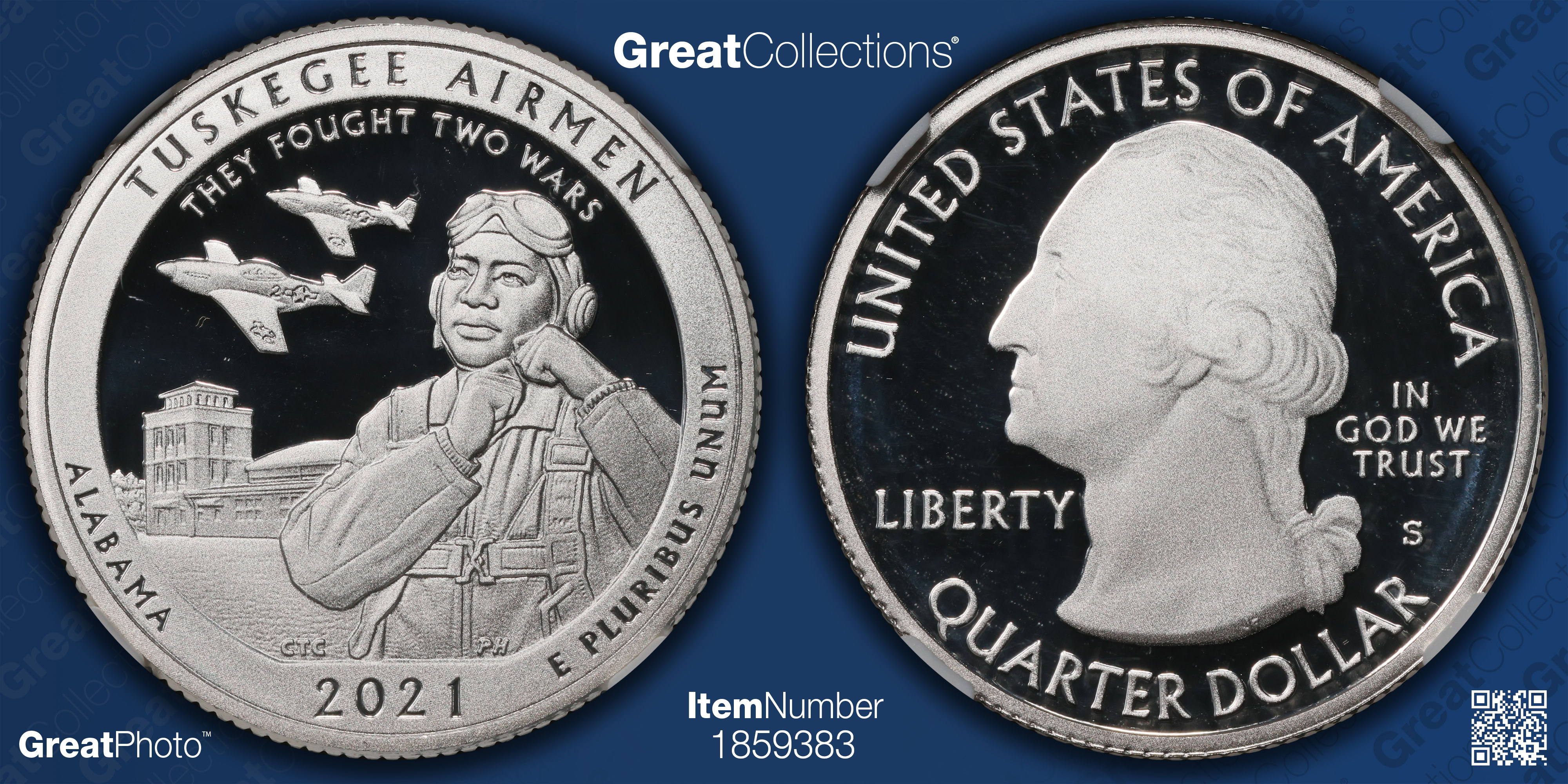 2021-S America the Beautiful Quarter Tuskegee Airmen National Park ...