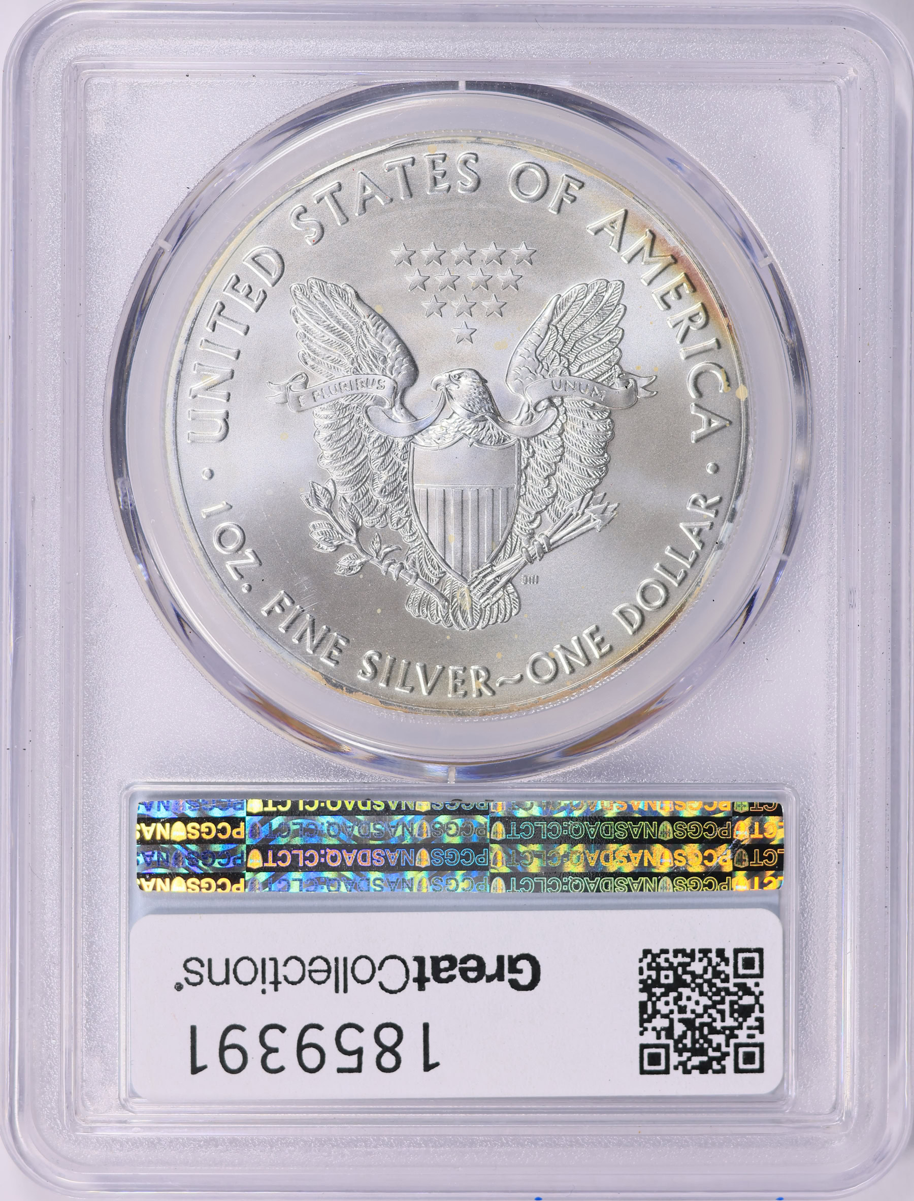 2016 $1 Silver Eagle First Strike 30th Anniversary PCGS MS-70 (Item 1859391) | GreatCollections ...