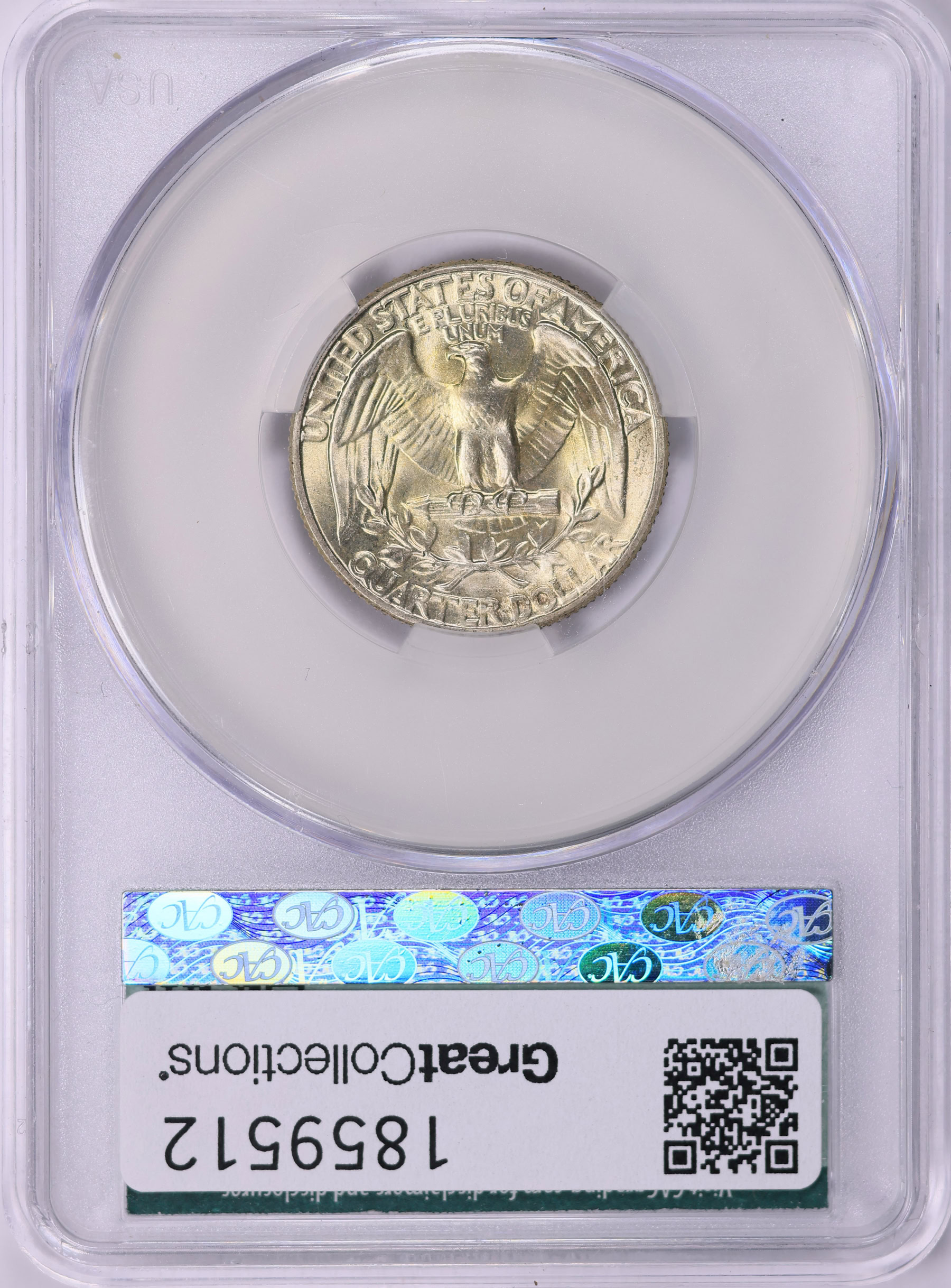 1944 Washington Quarter CACG MS-67 (Item 1859512) | GreatCollections ...