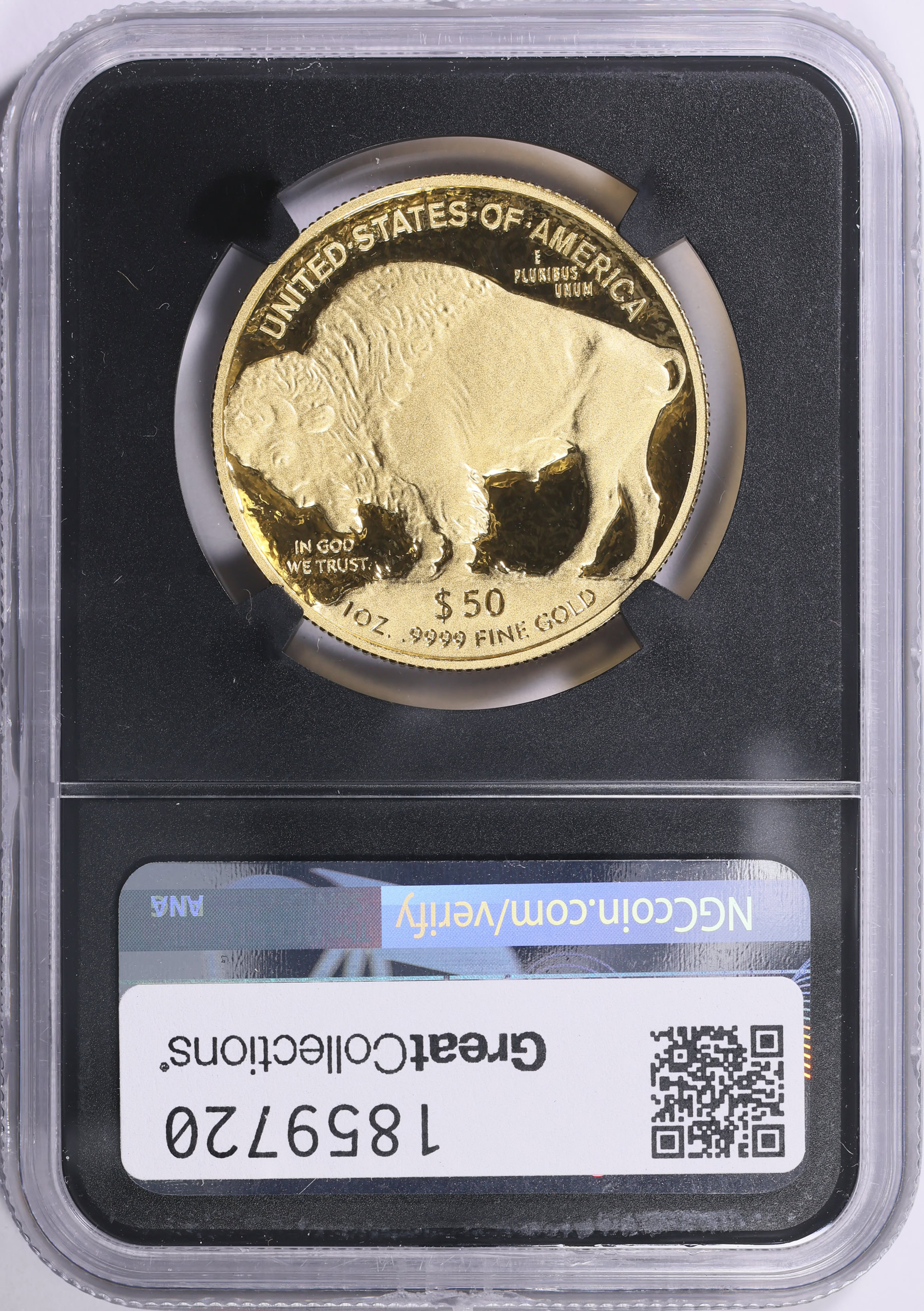 2018-W $50 One-Ounce Gold American Buffalo First Day of Issue NGC Proof-70 UC (Joel Iskowitz ...