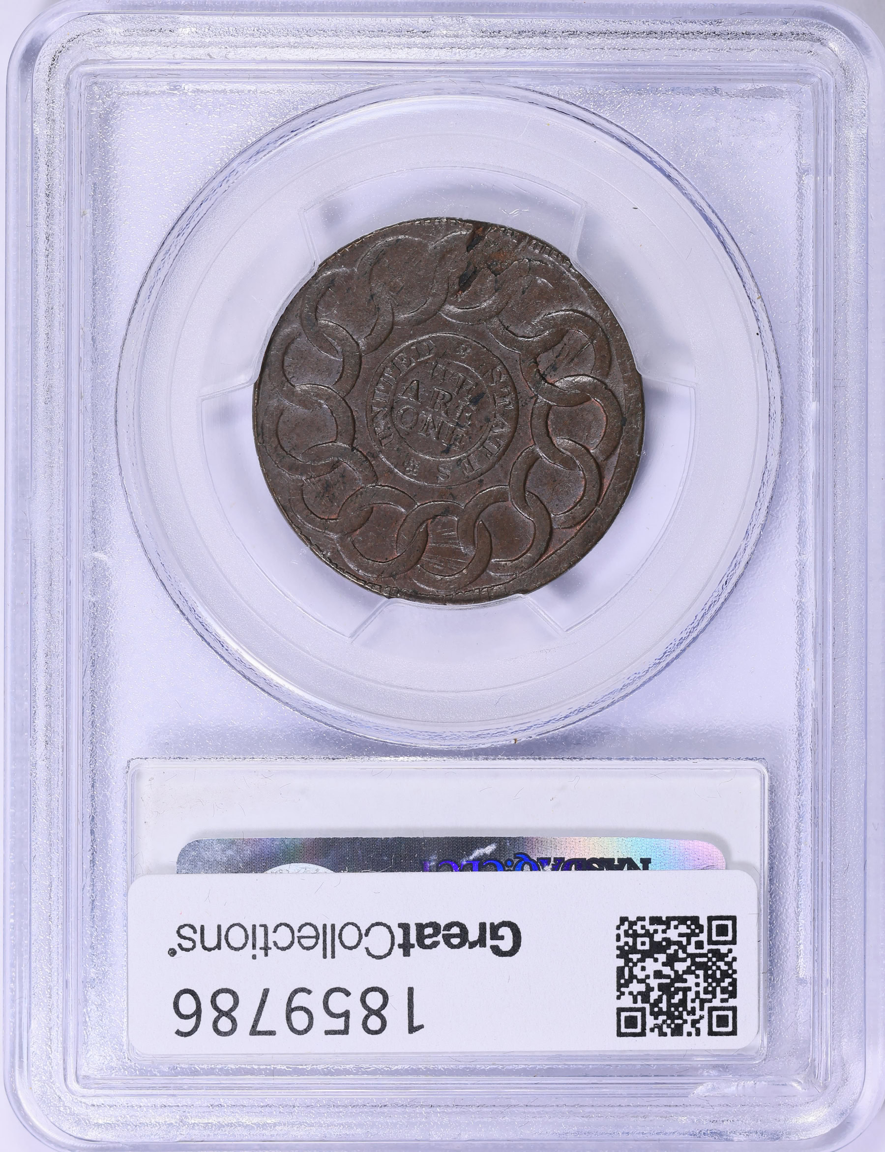 1787 Fugio Cent UNITED STATES, 4 Cinq PCGS MS-63 BN (Item 1859786 ...