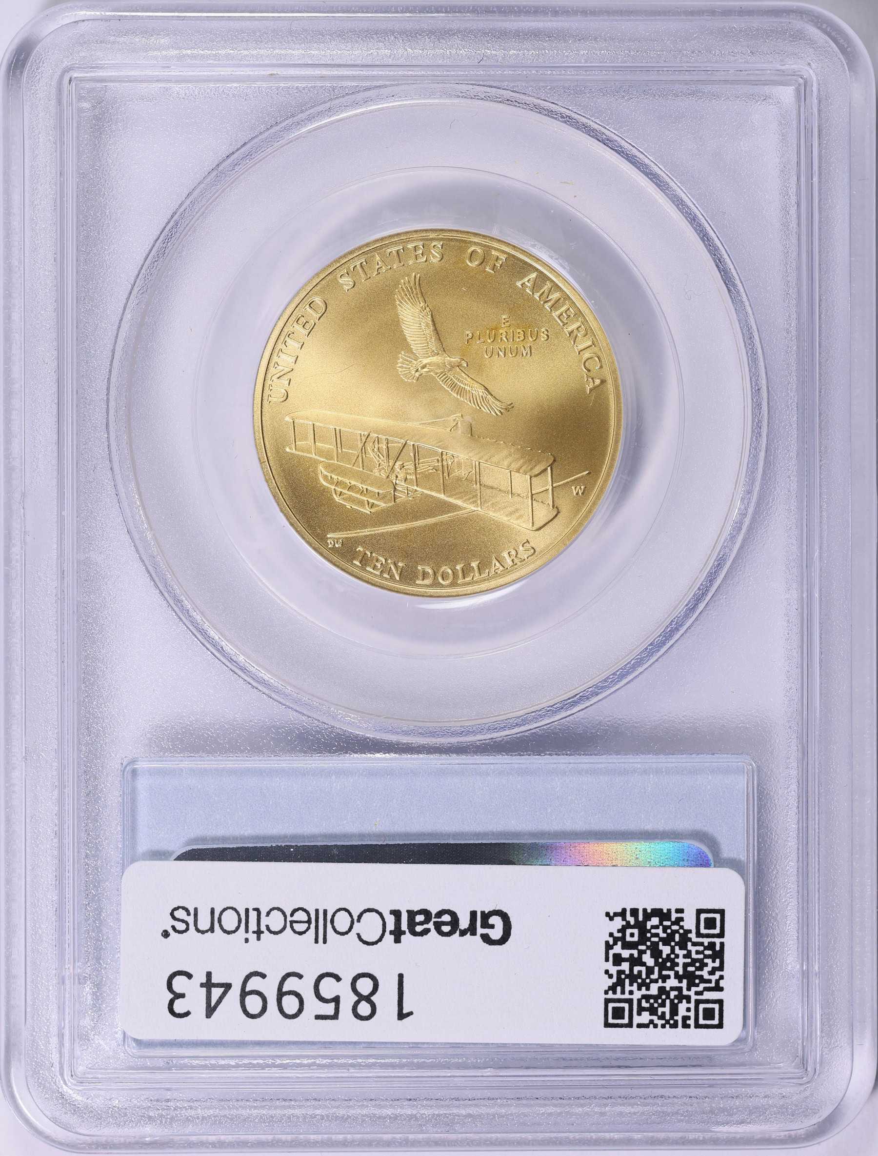 2003-W First Flight Centennial Gold $10 PCGS MS-69 (US Vault Collection ...