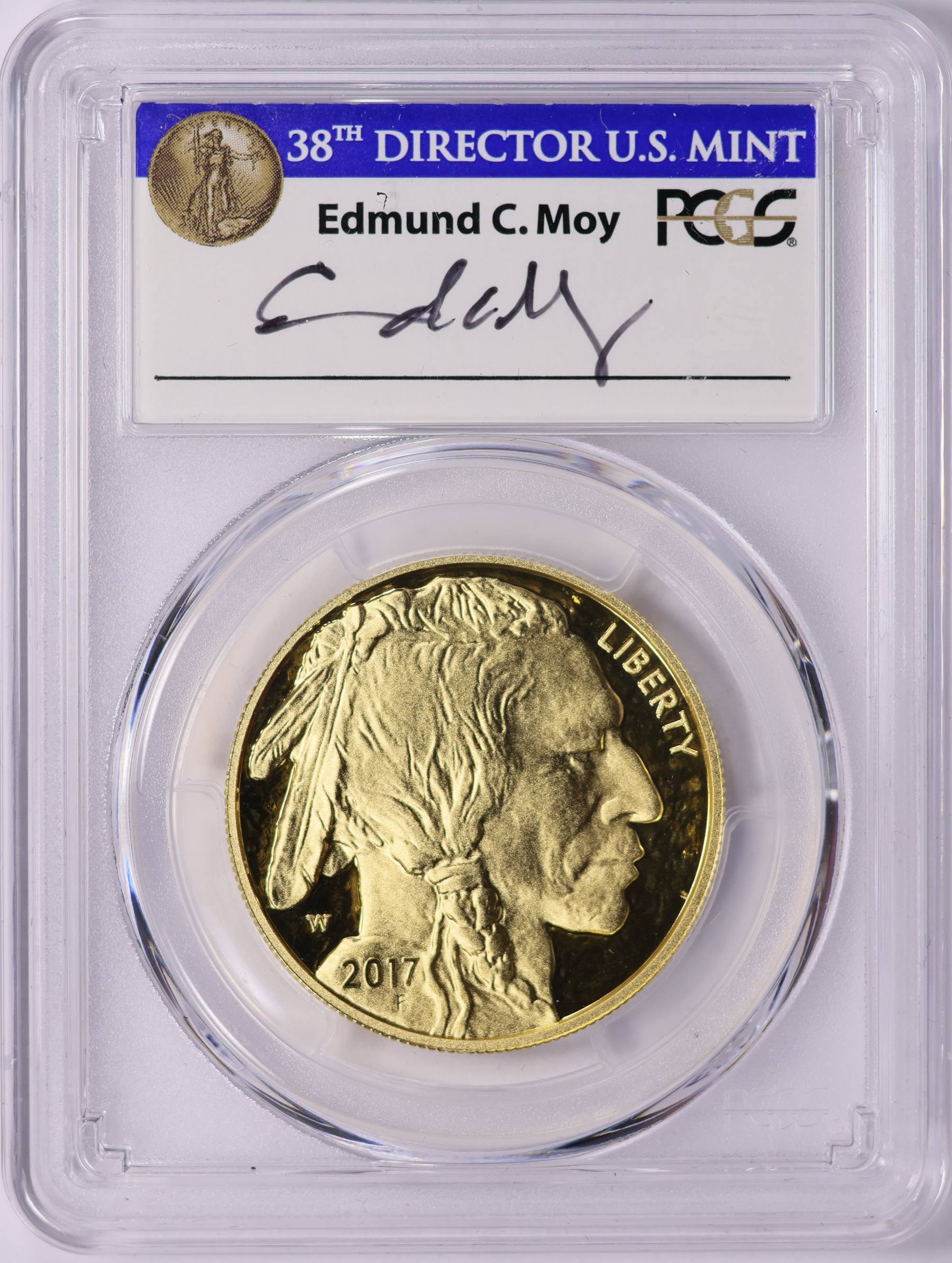 2017-W $50 One-Ounce Gold American Buffalo 225th Anniversary First Day ...