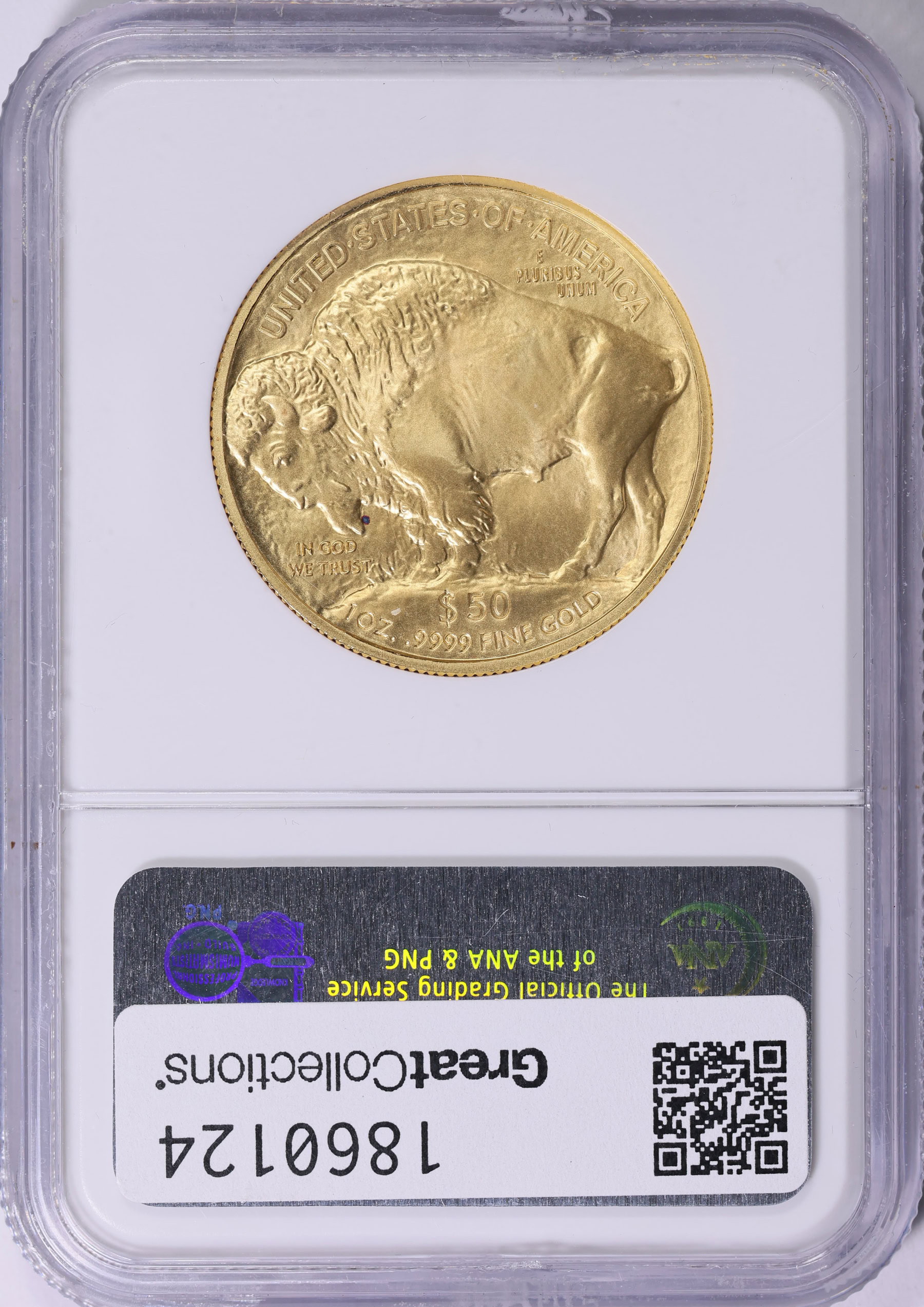 2008-W $50 One-Ounce Gold American Buffalo Early Releases NGC MS-70 (Item 1860124 ...