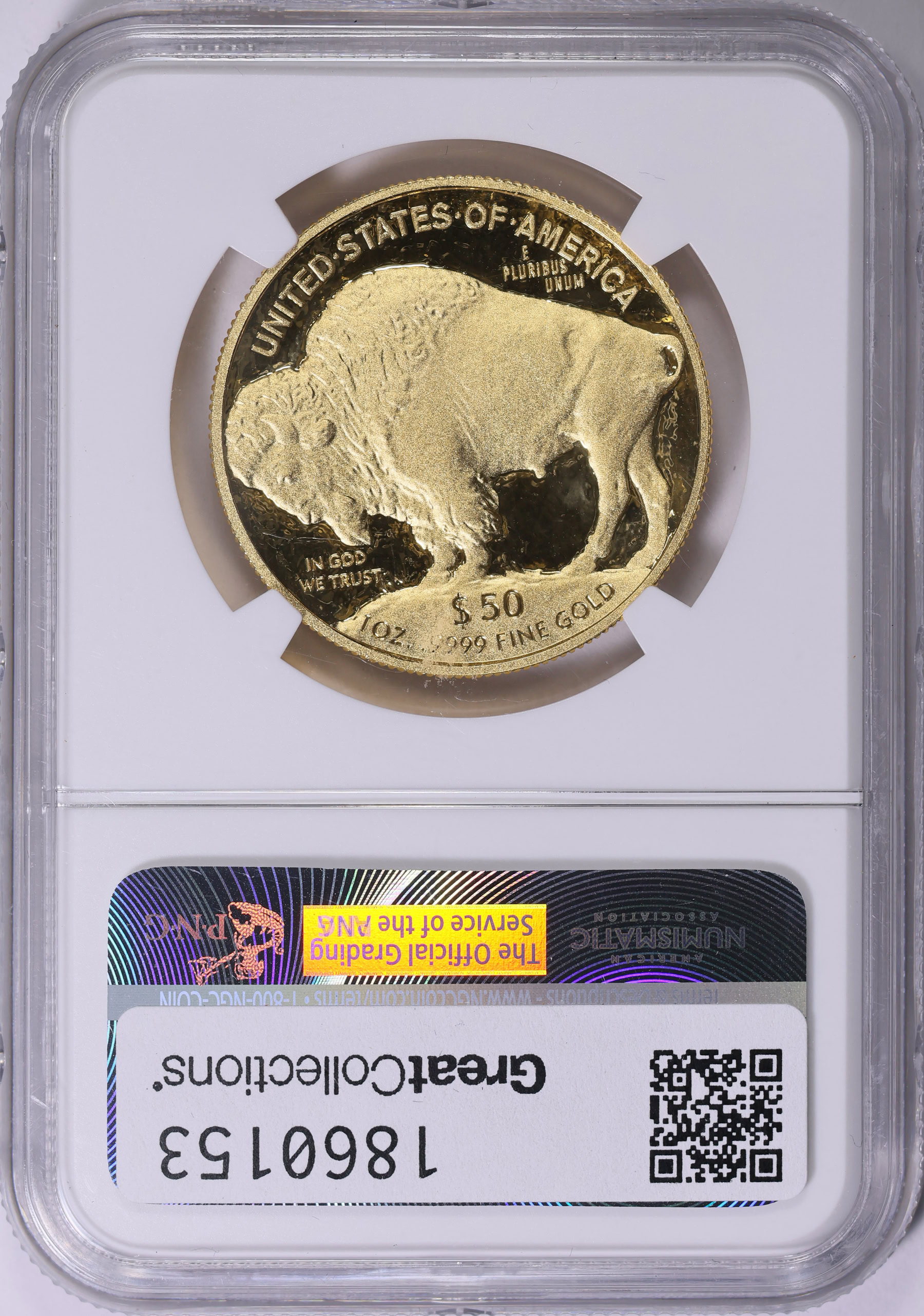 2016-W $50 One-Ounce Gold American Buffalo 10th Anniversary First Day of Issue NGC Proof-70 UC ...