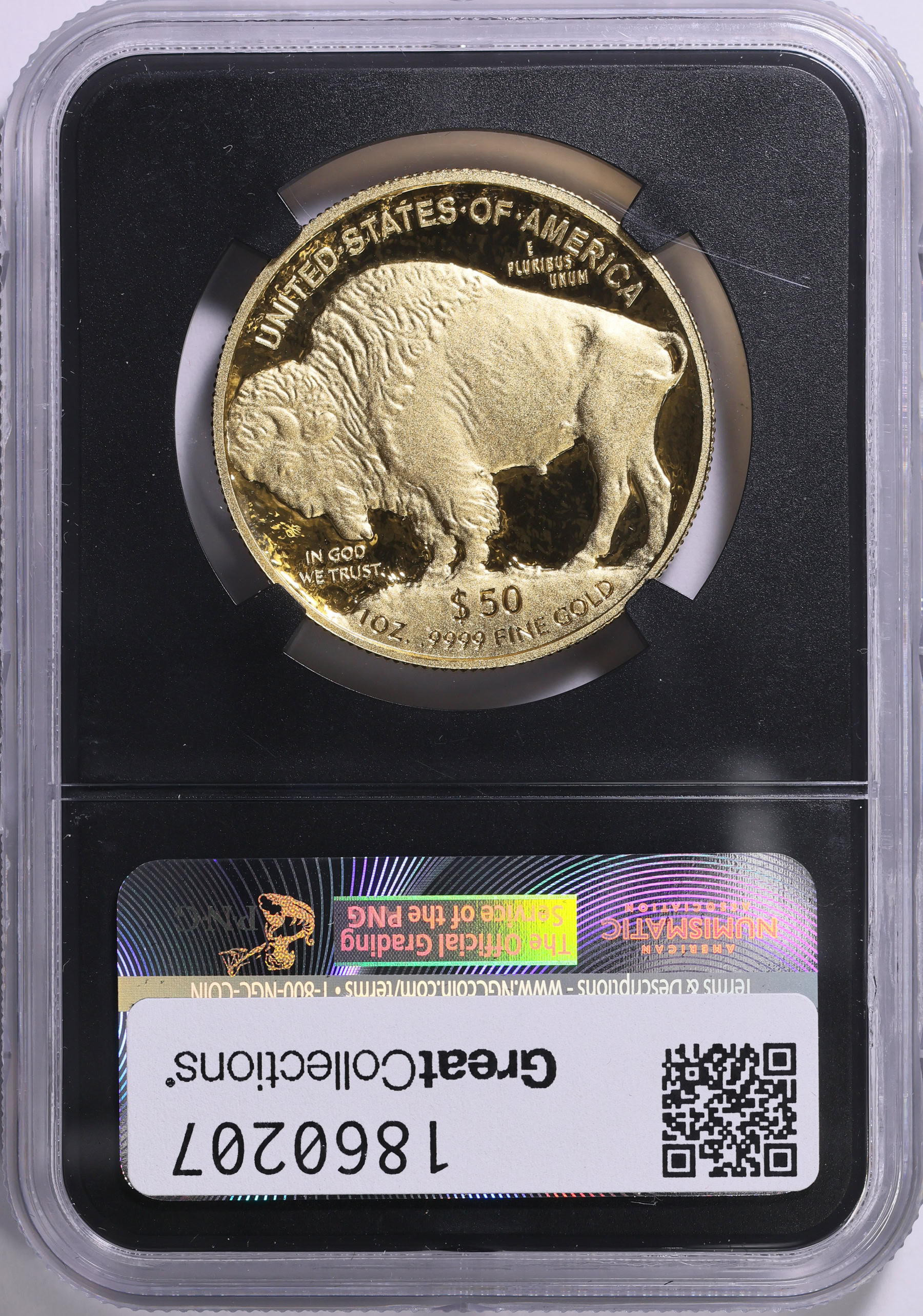 2017-W $50 One-Ounce Gold American Buffalo Early Releases NGC Proof-70 UC (Moy Signed Label ...
