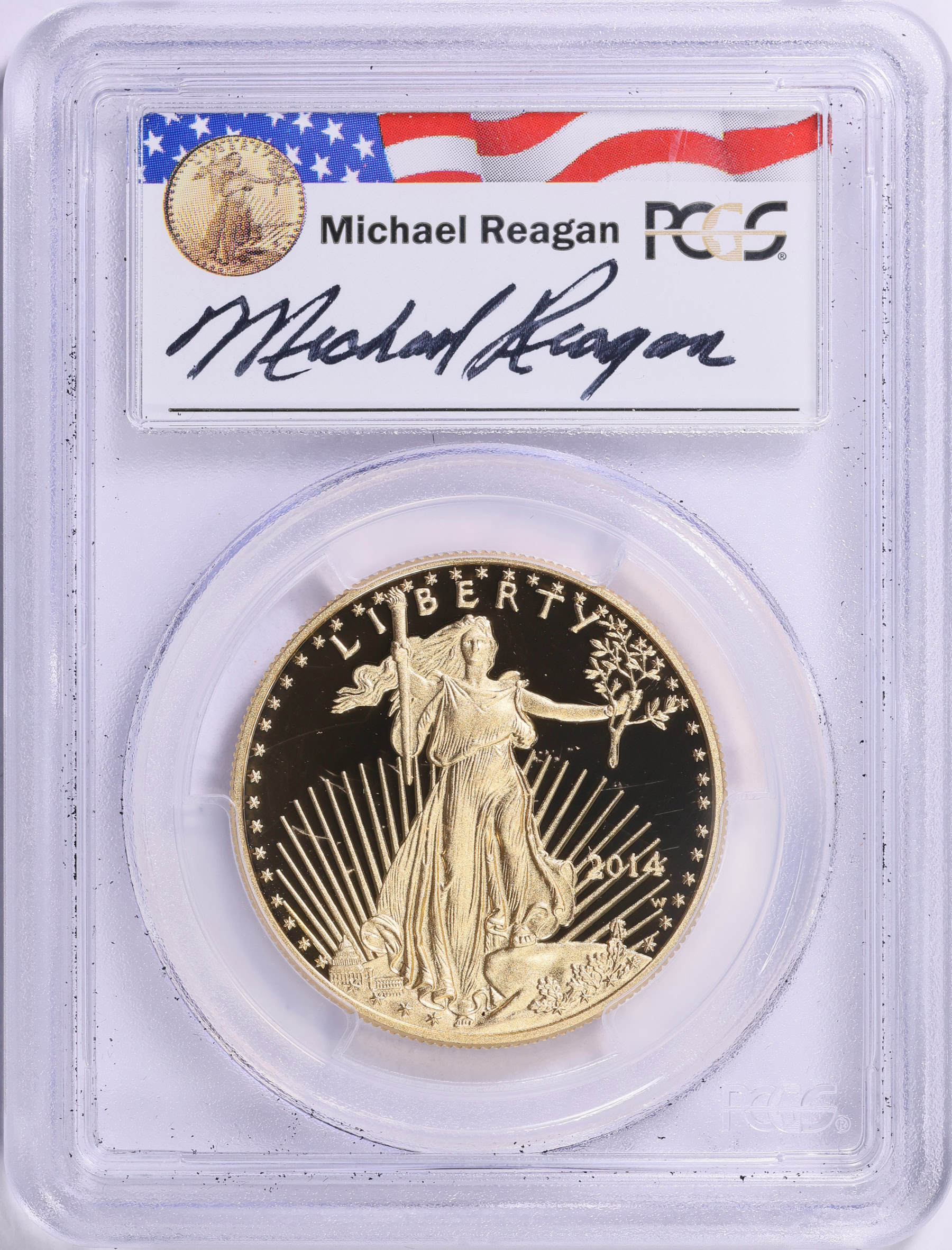 2014-W $50 One-Ounce Gold American Eagle Reagan Legacy Series PCGS ...