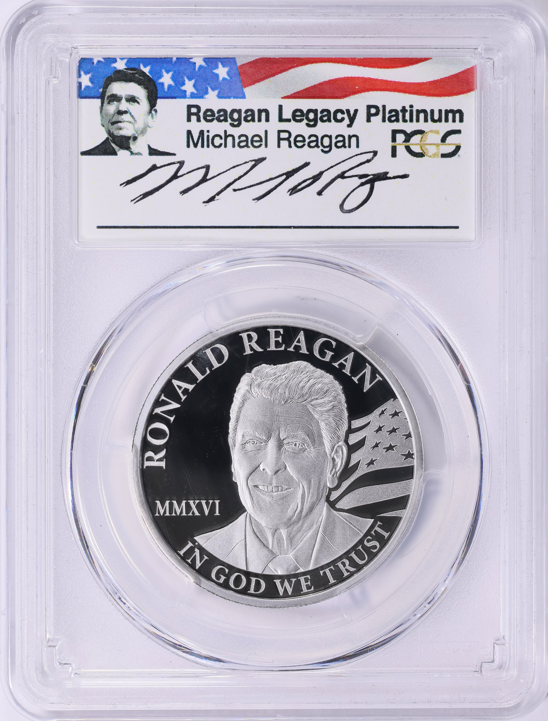 Cook Islands 2016 $250 Ronald Reagan Platinum PCGS Proof-69 DCAM ...