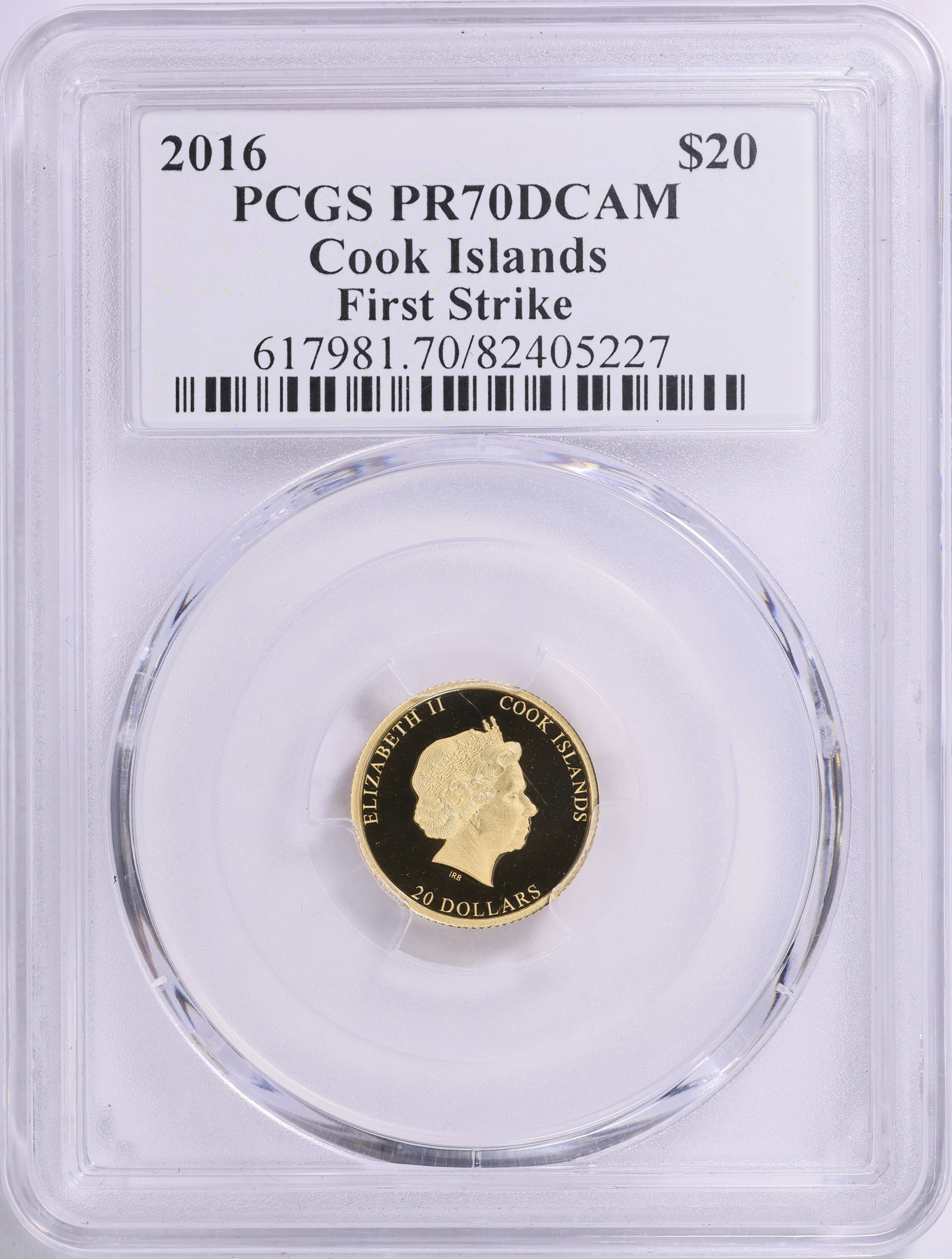 Cook Islands 2016 $20 Ronald Reagan First Strike Reagan Legacy Gold ...