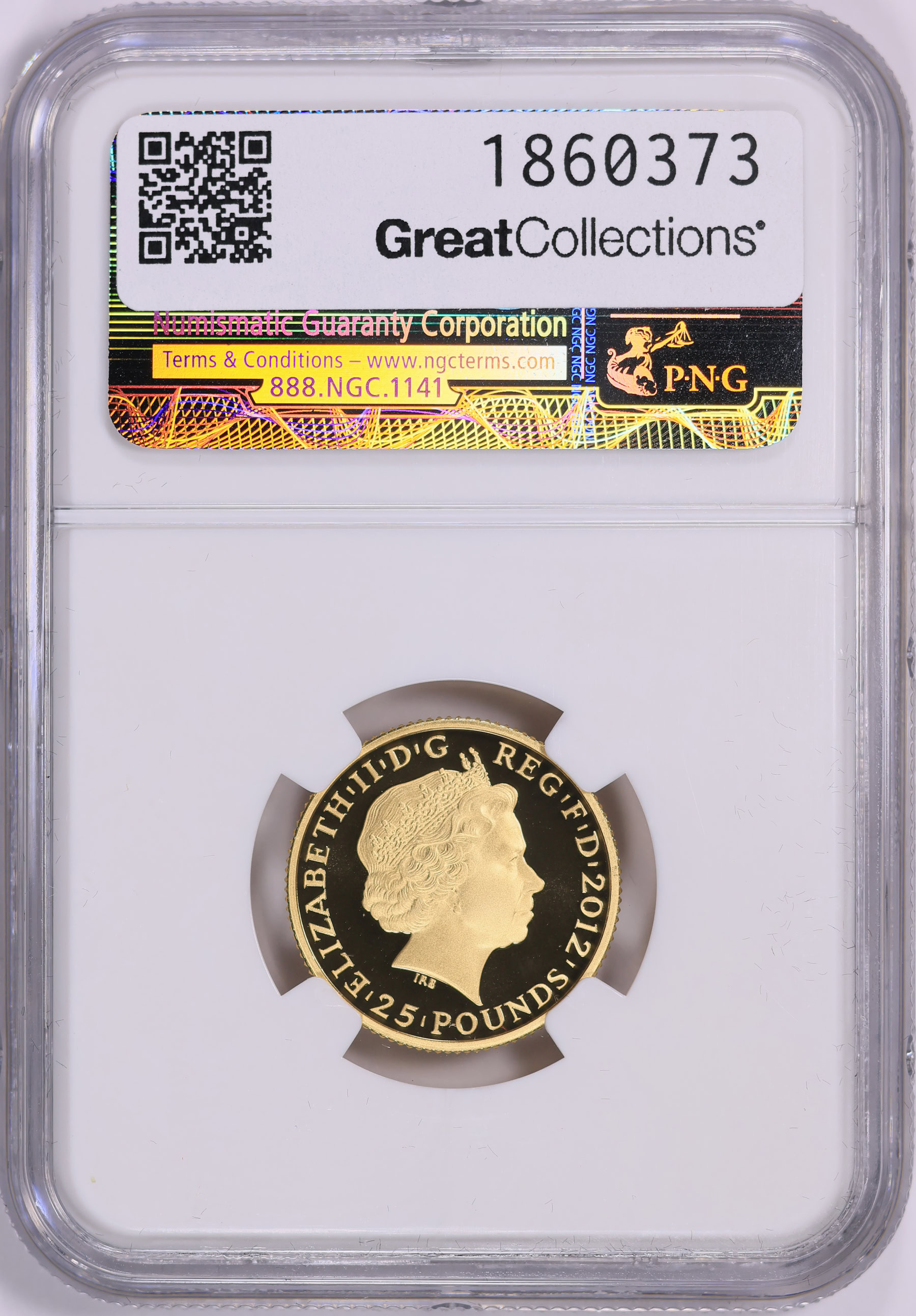 Great Britain 2012 Gold £25 London Olympics-Vulcan Stronger KM-1222 NGC ...