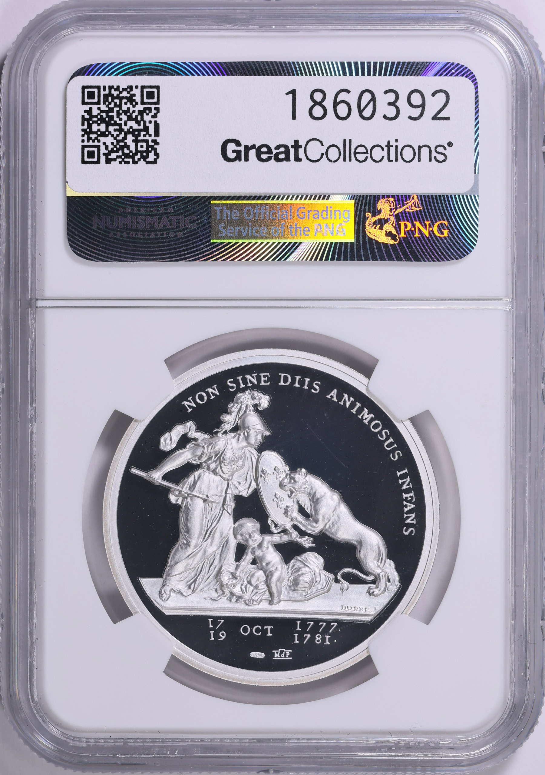 France 1781 (Restruck 2015) Silver 1oz Libertas Americana Medal NGC ...