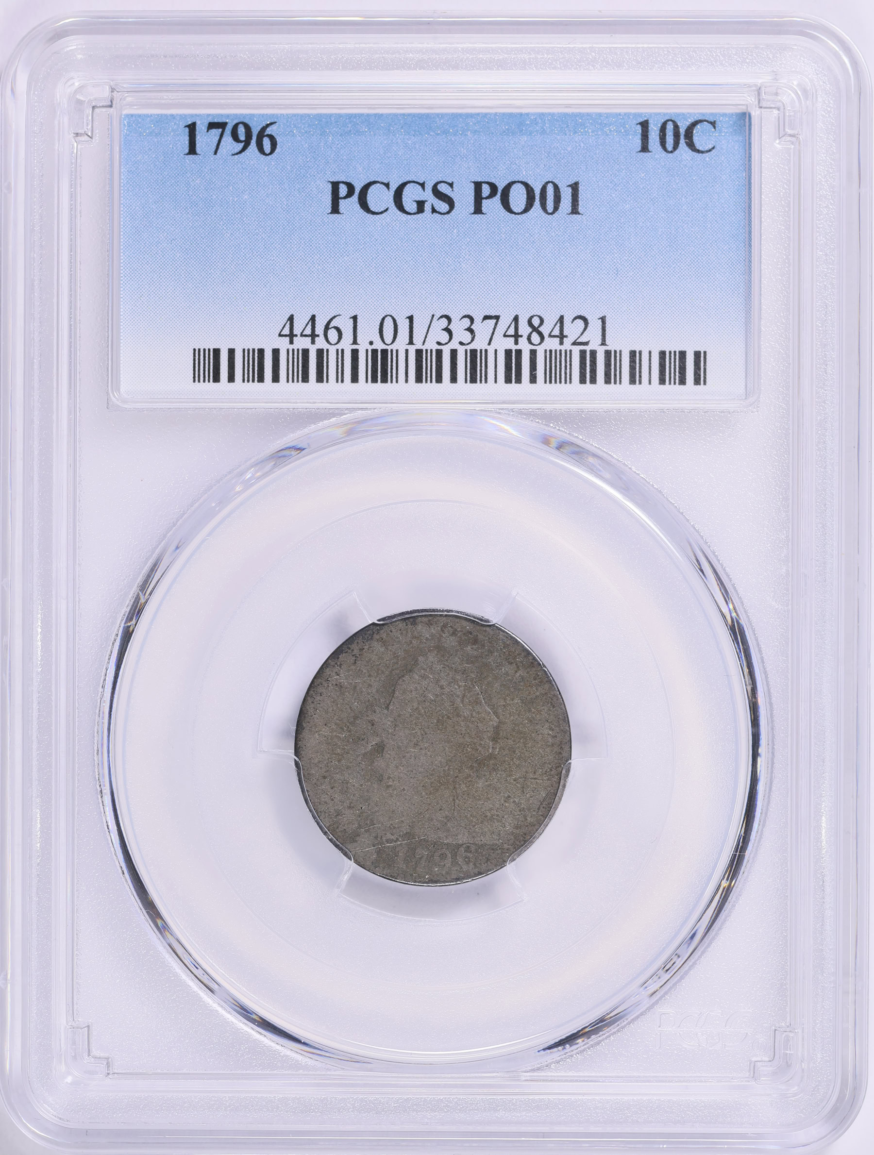 1796 Draped Bust Dime PCGS PO-01 (Item 1860447) | GreatCollections Coin ...