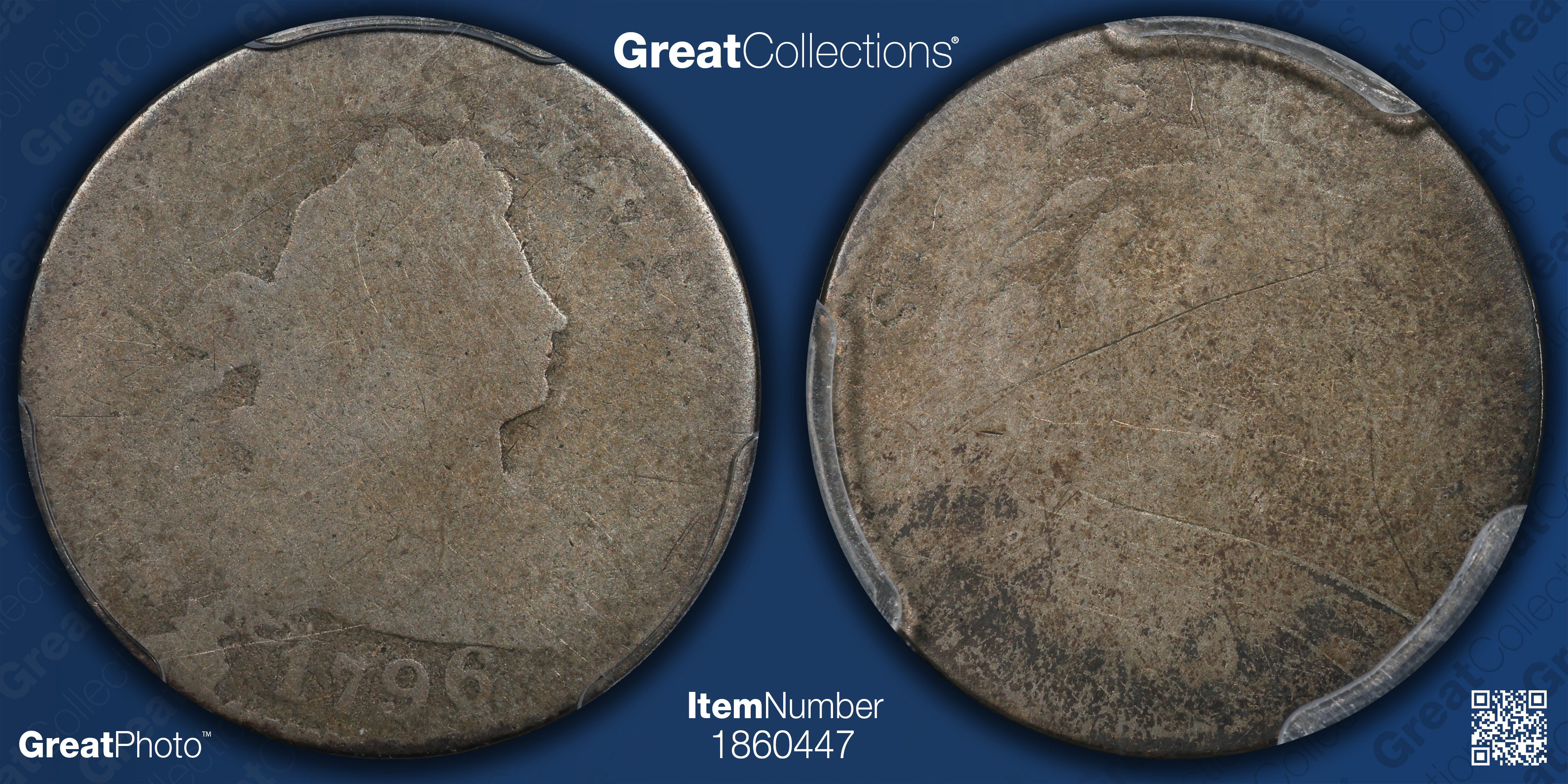 1796 Draped Bust Dime PCGS PO-01 (Item 1860447) | GreatCollections Coin ...