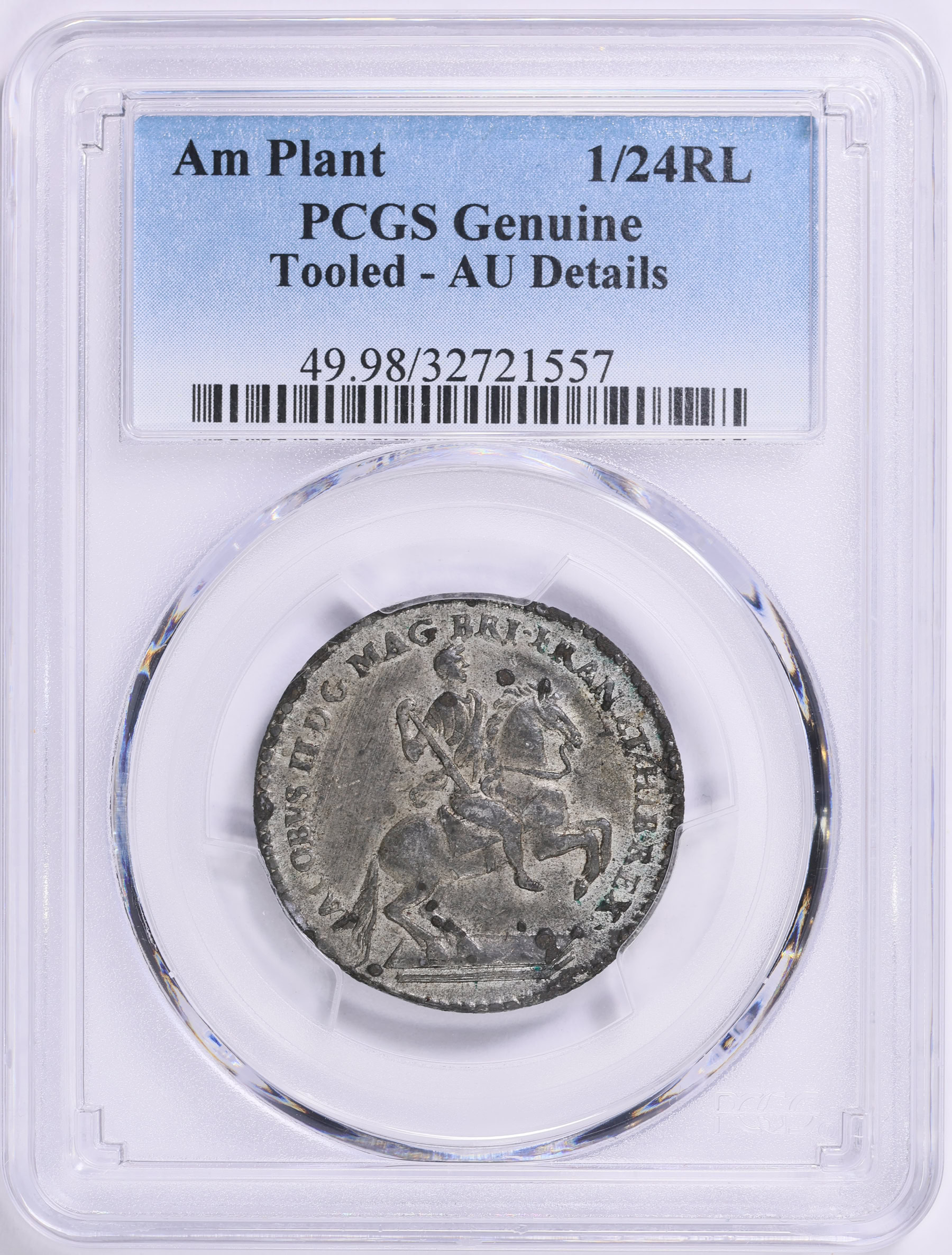 American Plantation Token 1/24RL PCGS Genuine AU Details (Item 1860448 ...