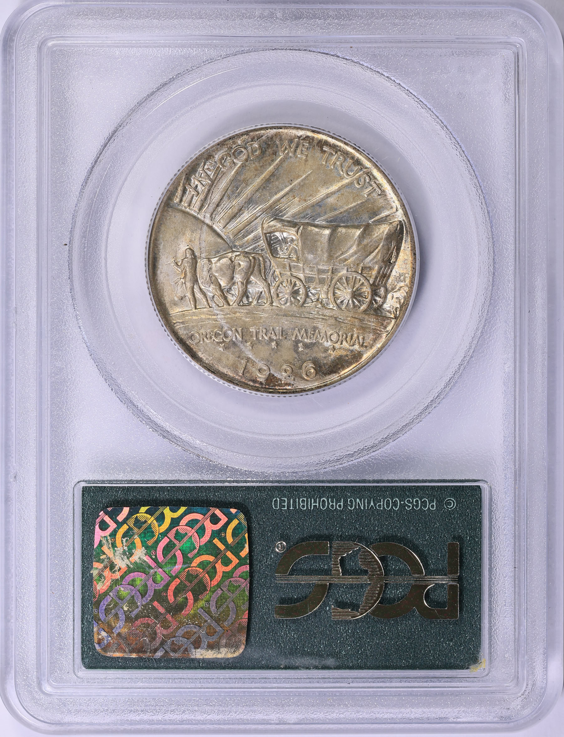 1926-S Oregon Trail Memorial Half Dollar PCGS MS-65 OGH (Toned) (Item ...