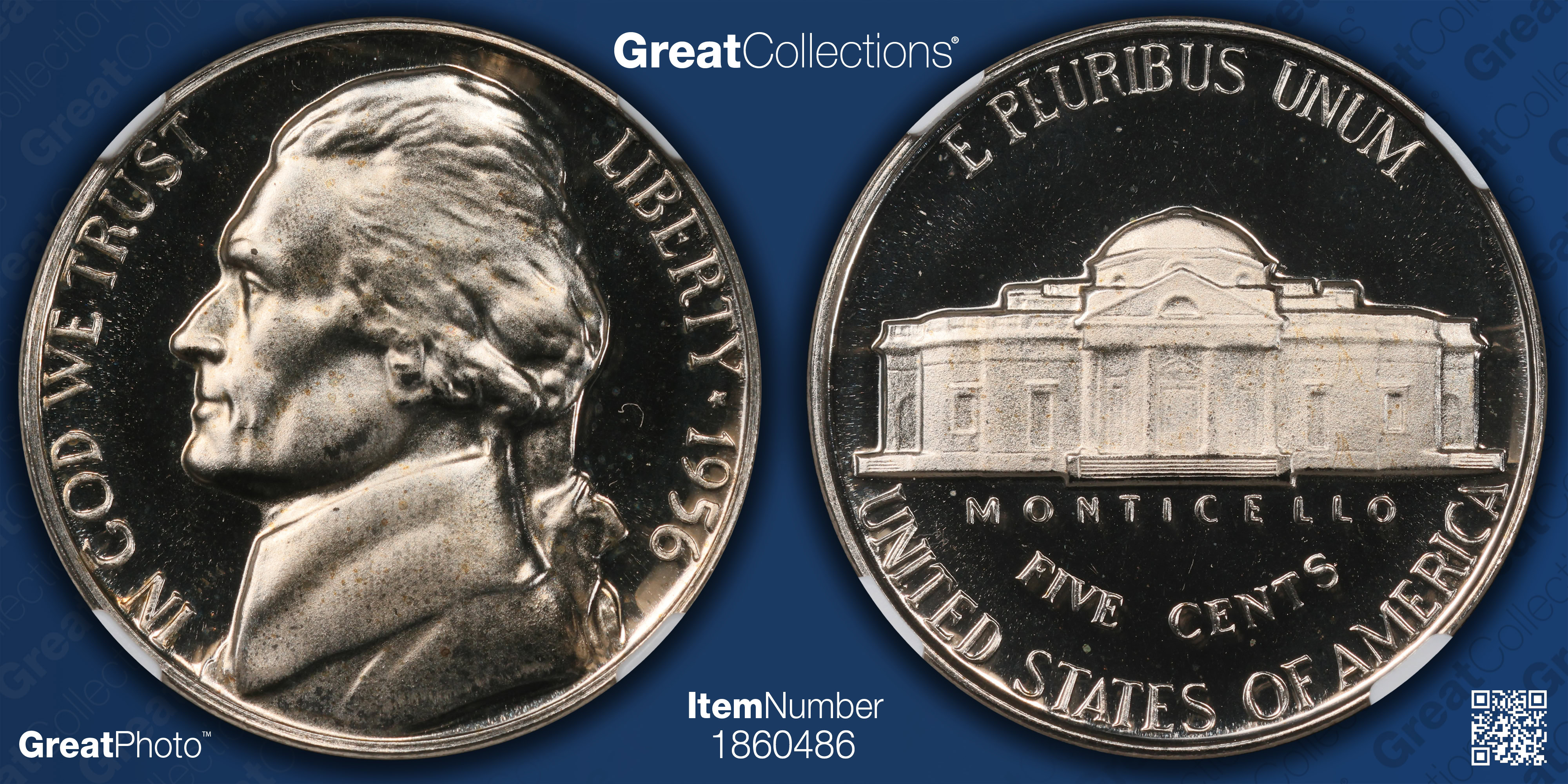 1956 Jefferson Nickel NGC Proof-67 CAMEO (Item 1860486 ...