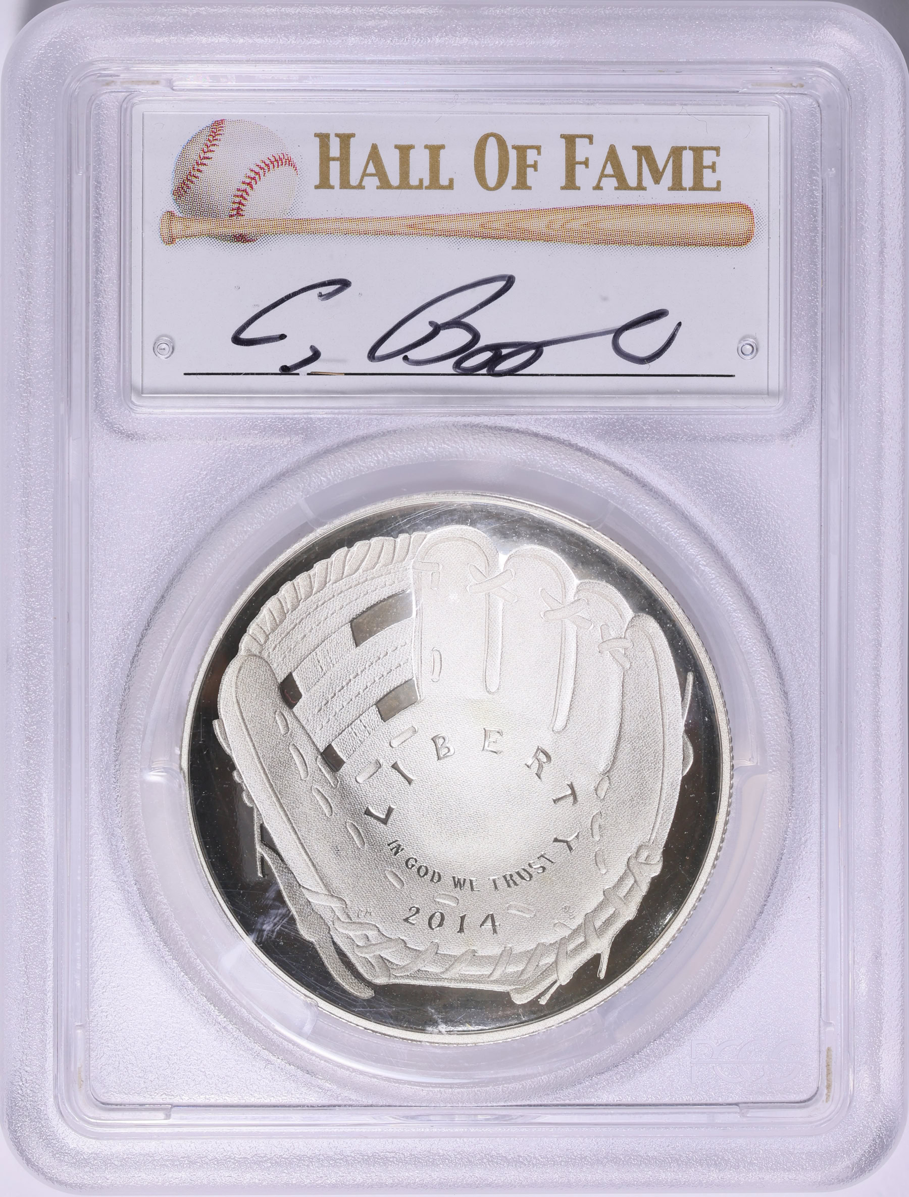 2014-P Baseball Hall of Fame Silver Dollar PCGS Proof-70 DCAM (Craig ...