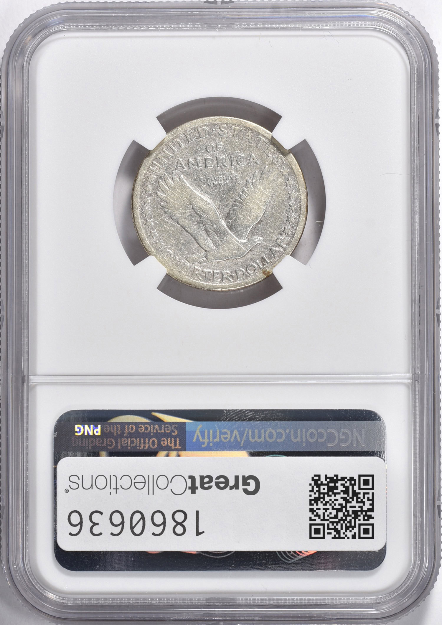 1917-D Standing Liberty Quarter Type 1 NGC VG Details (Item 1860636) | GreatCollections Coin ...