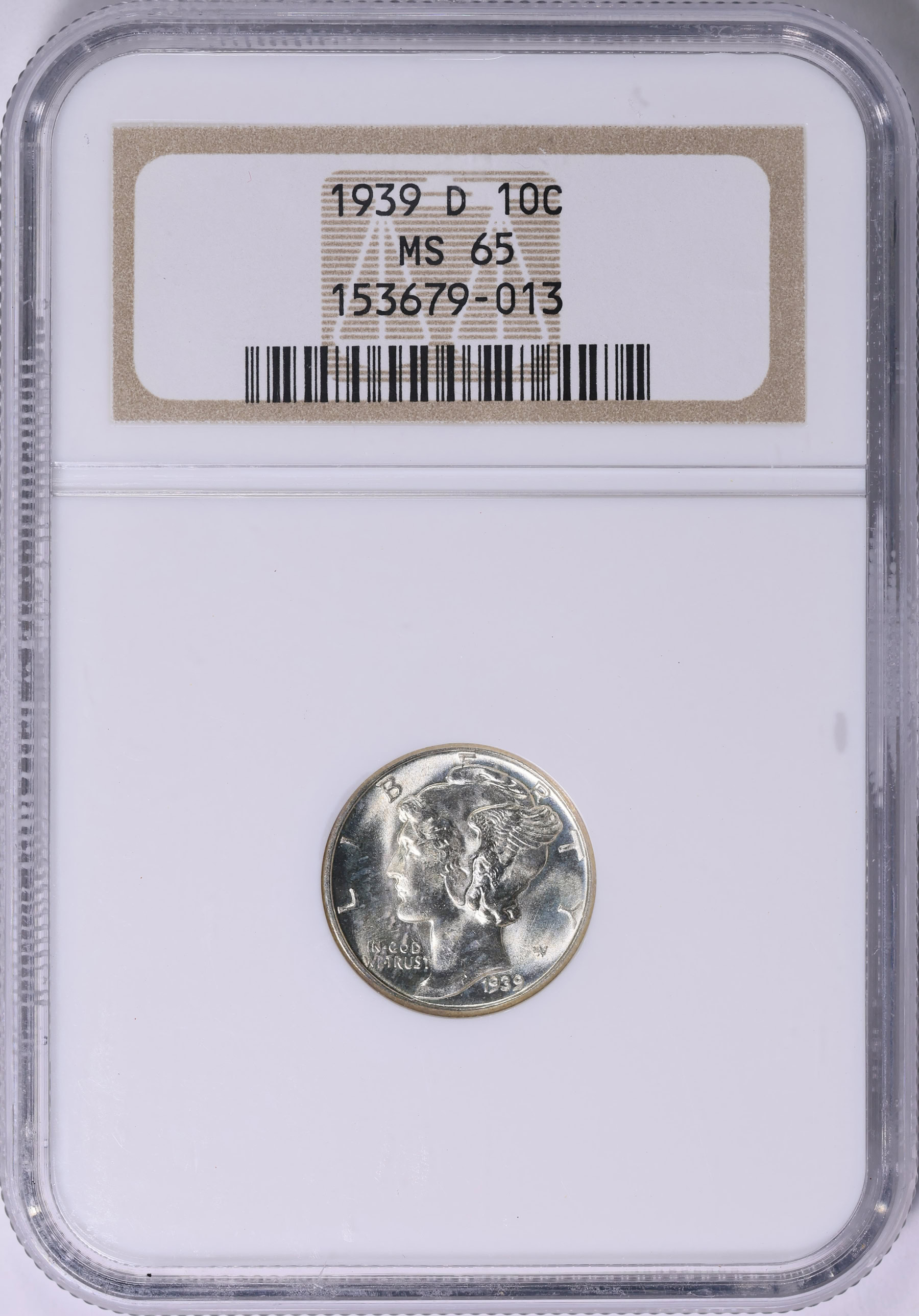 1939-D Mercury Dime NGC MS-65 (Item 1860640) | GreatCollections Coin Auctions